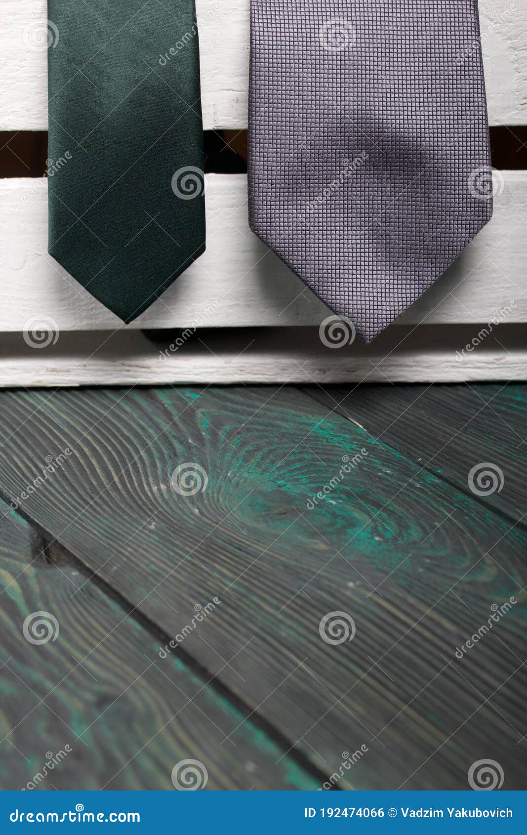 Two Men`s Ties in Different Colors and Sizes. for Father and Son Stock ...