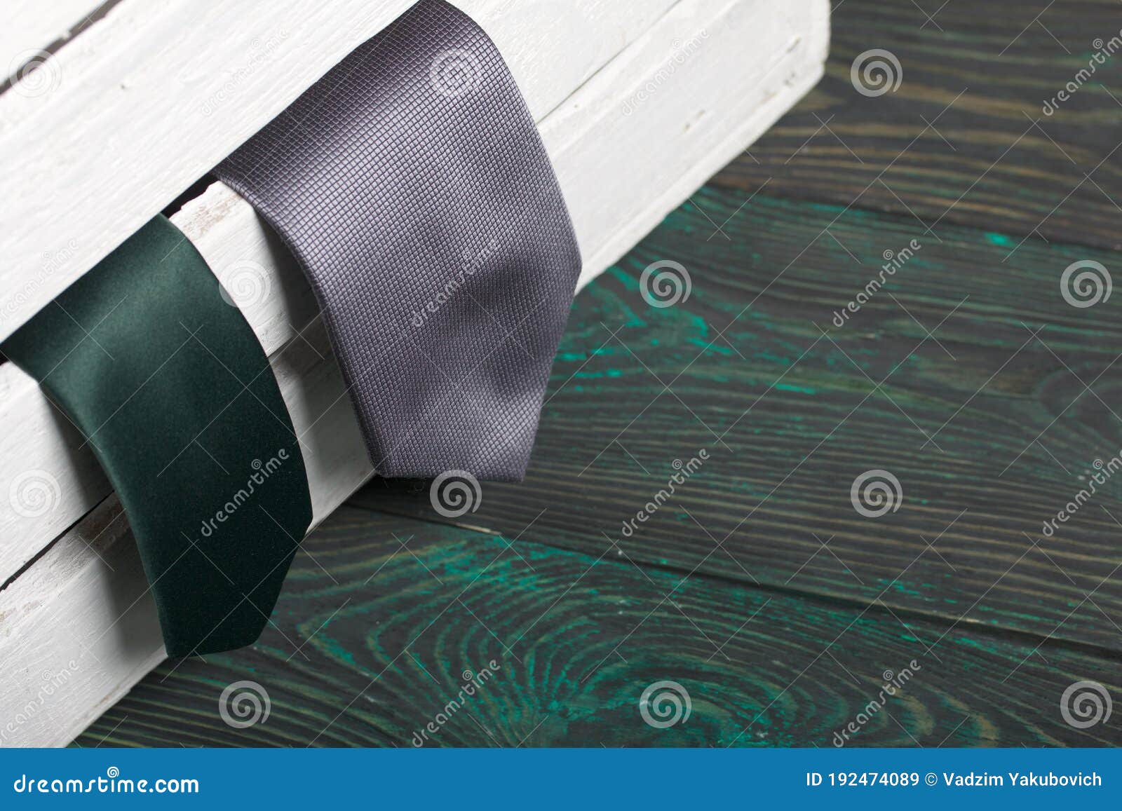 Two Men`s Ties in Different Colors and Sizes. for Father and Son Stock ...