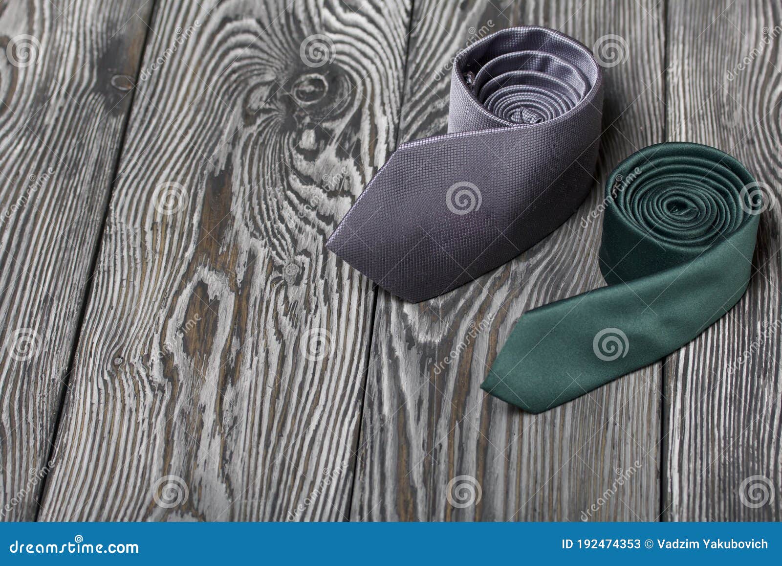 Two Men`s Ties in Different Colors and Sizes. for Father and Son Stock ...