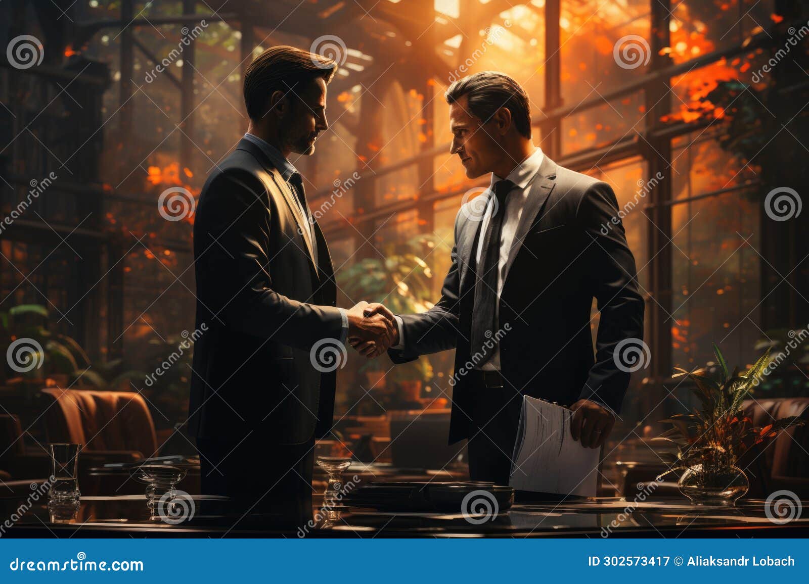 Two Men Shake Hands. Business Handshake Stock Illustration ...