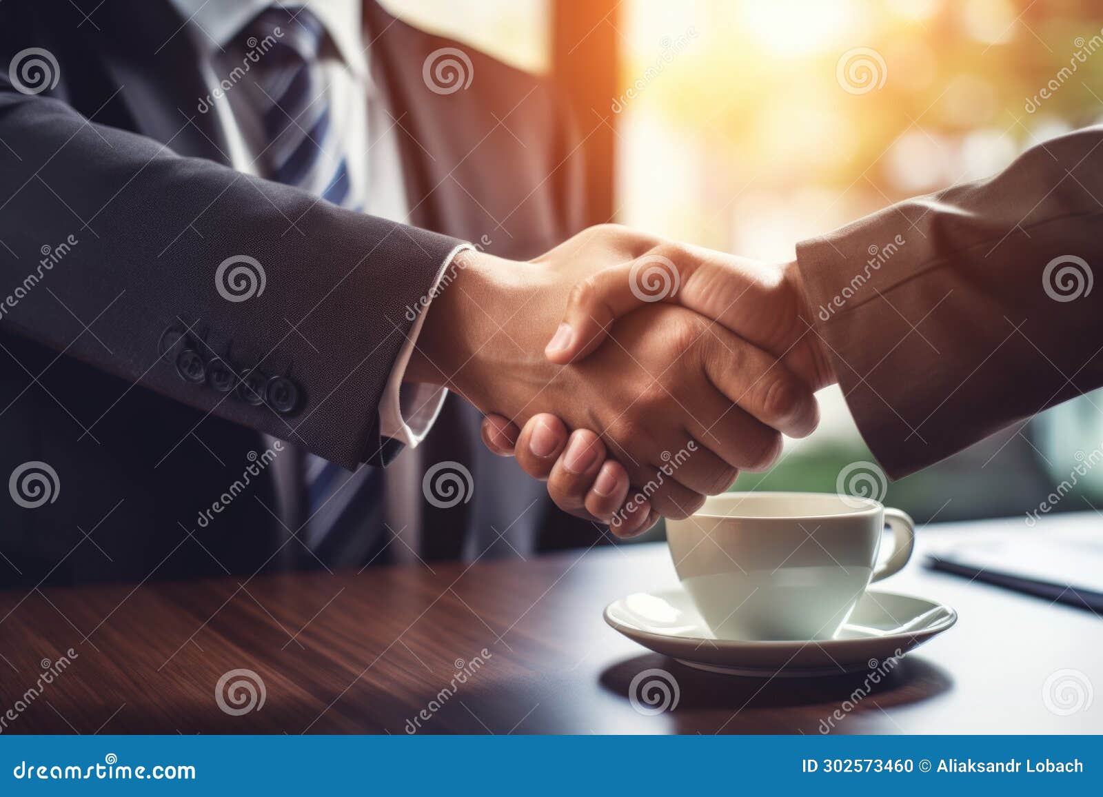 Two Men Shake Hands. a Business Handshake Stock Illustration ...