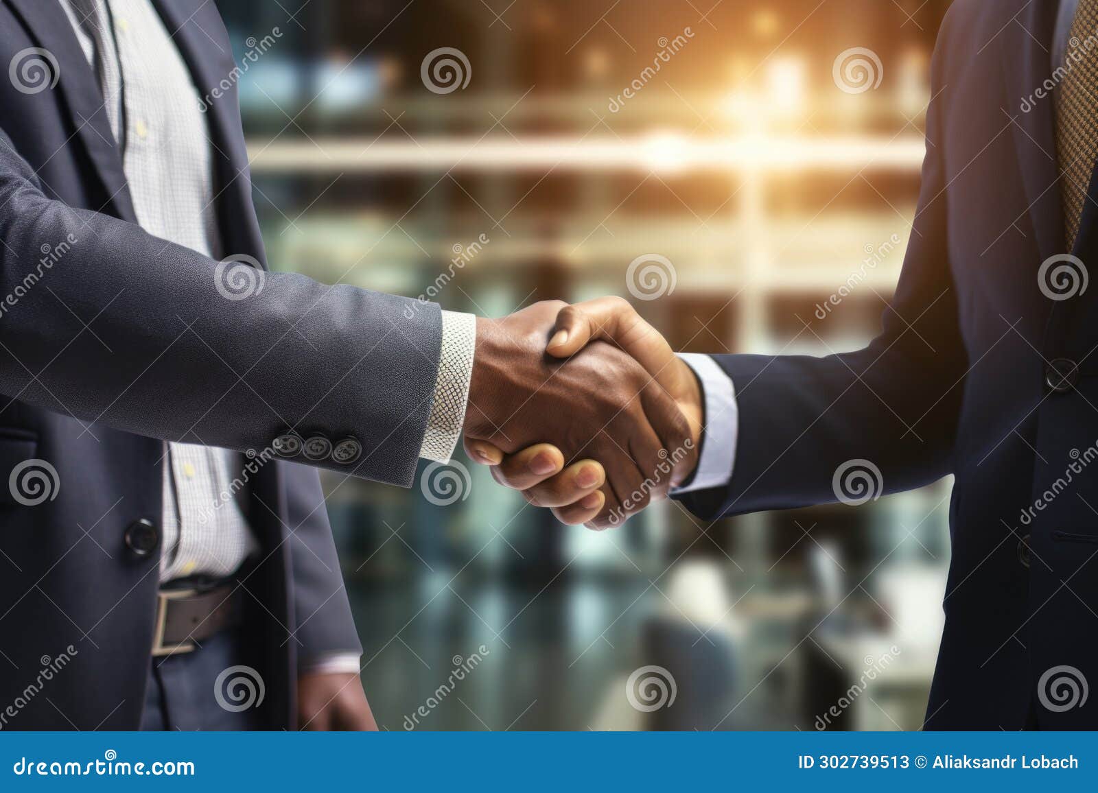 Two Men Shake Hands. a Business Handshake Stock Illustration ...