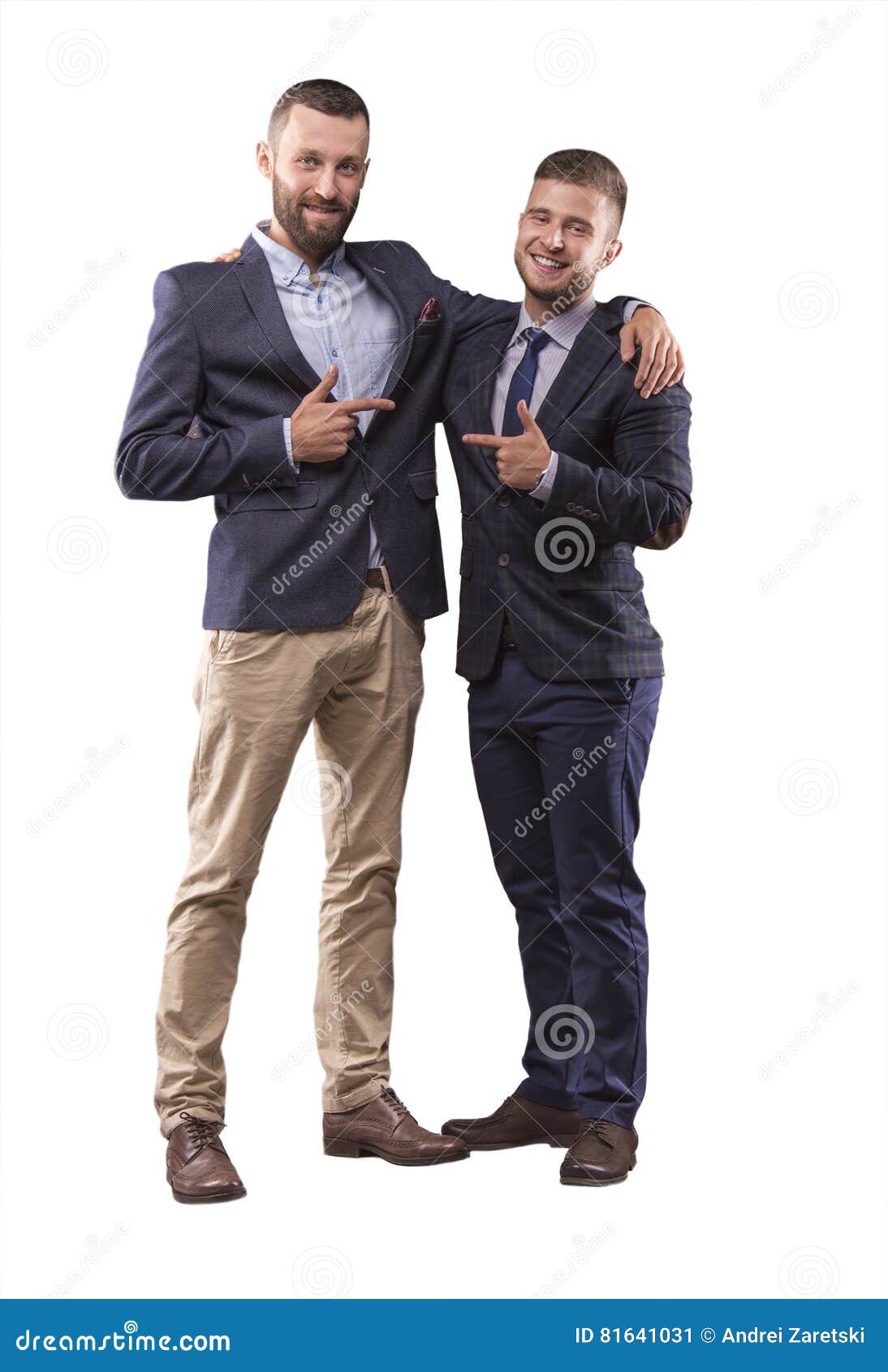Two men in suits hugging stock image. Image of isolated - 81641031
