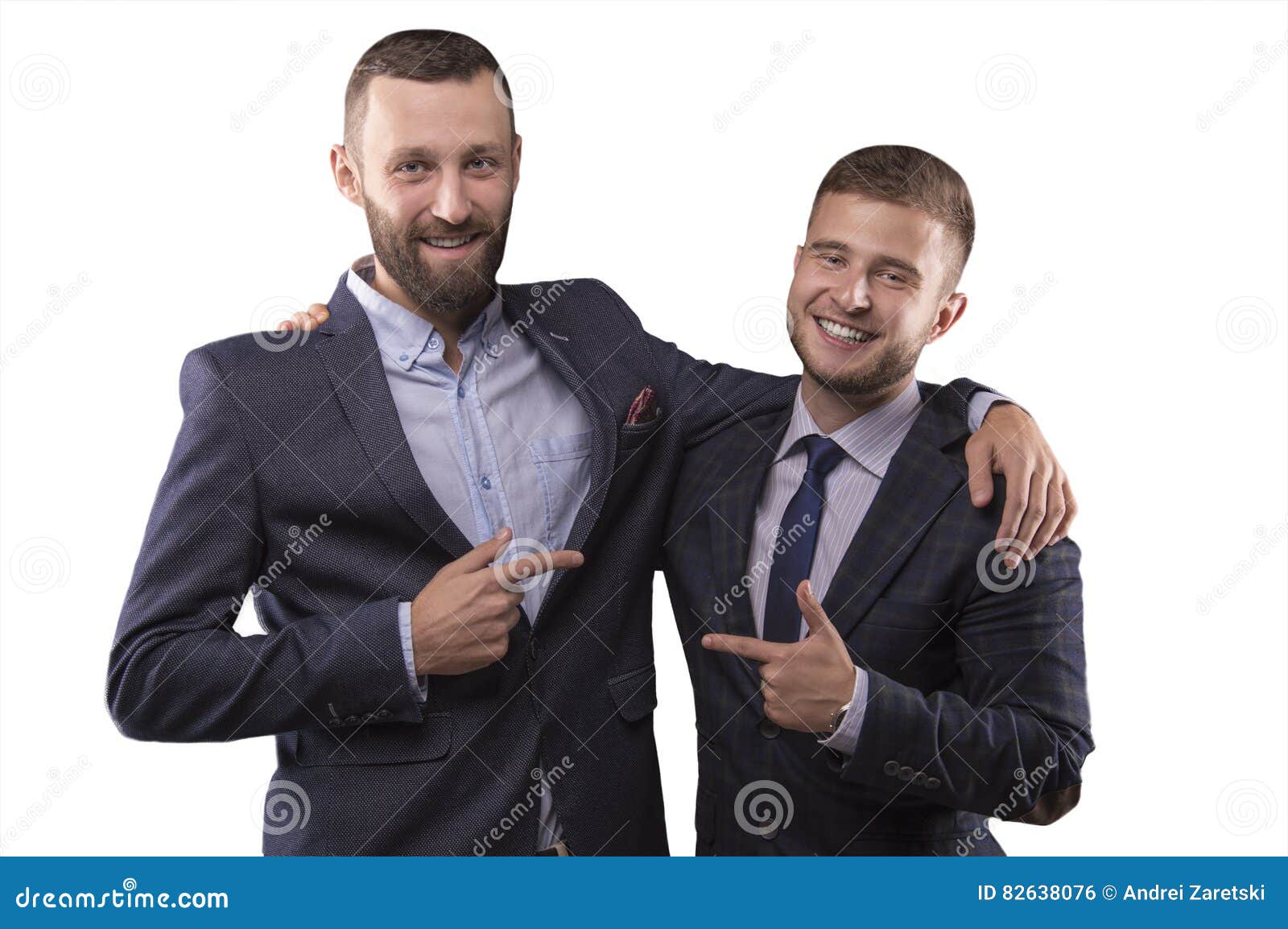 Two Men In Suits Hugging Royalty-Free Stock Photo | CartoonDealer.com ...