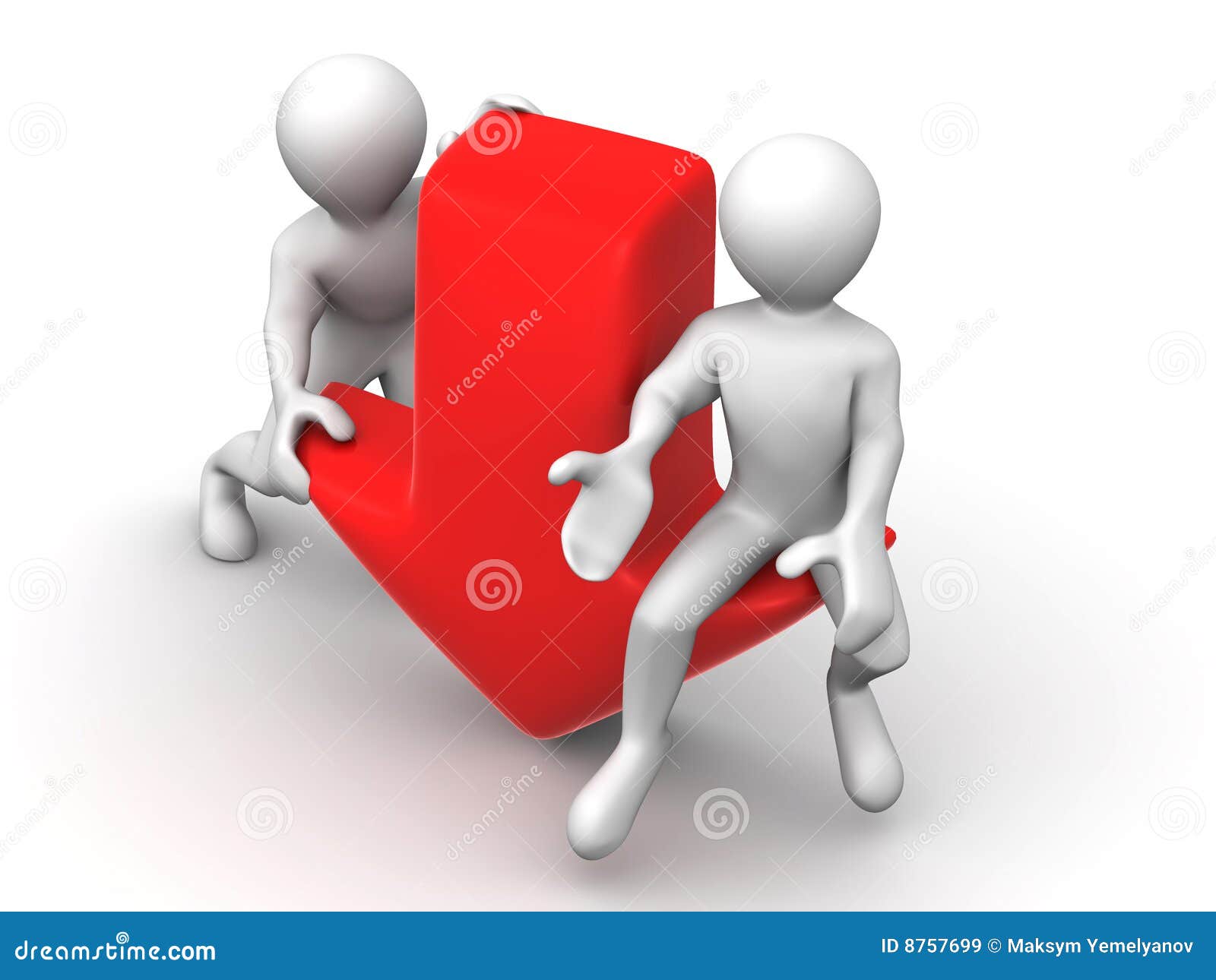 Two Men with Symbol Download Stock Illustration - Illustration of ...