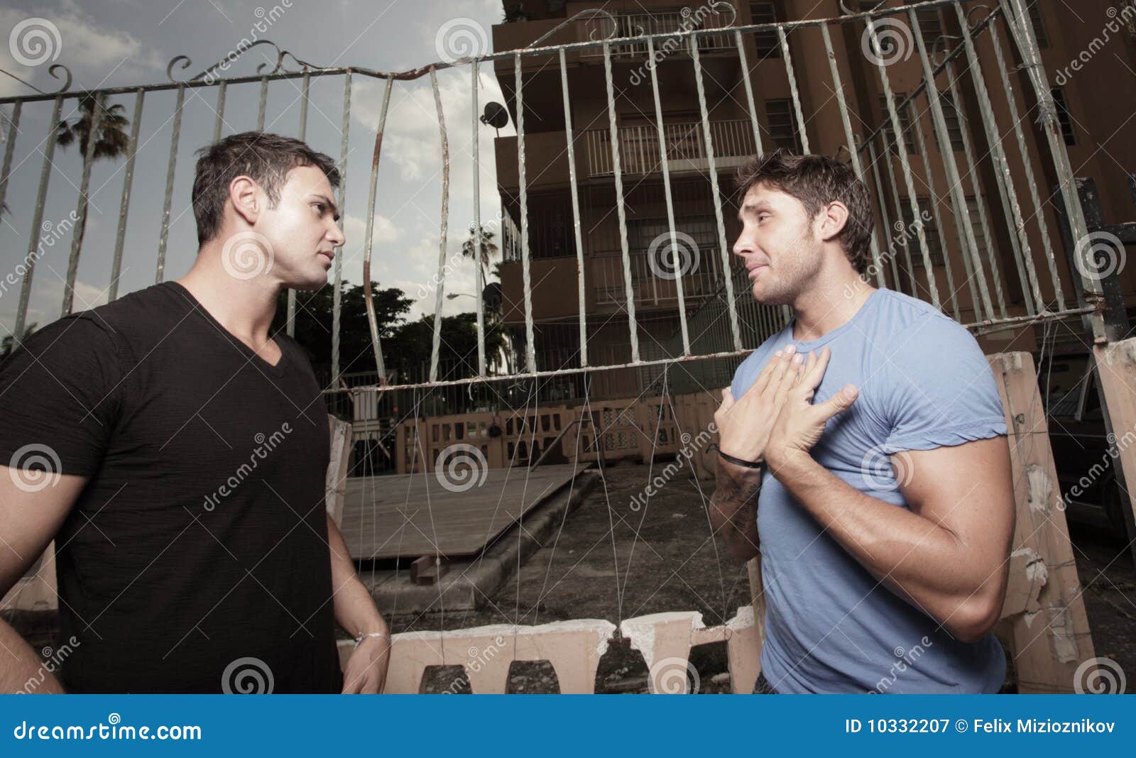 Two men talking stock image. Image of handsome, expressing - 10332207