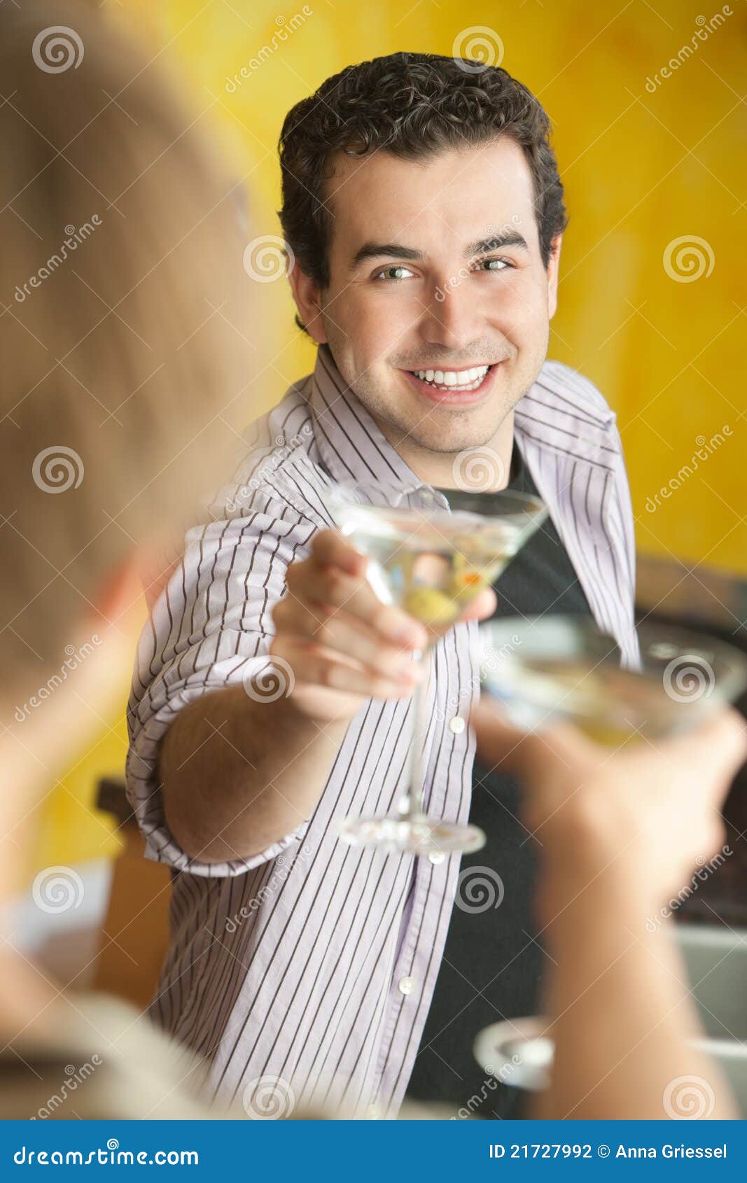 Two Men Toast with Martinis Stock Photo - Image of buddy, cheers: 21727992