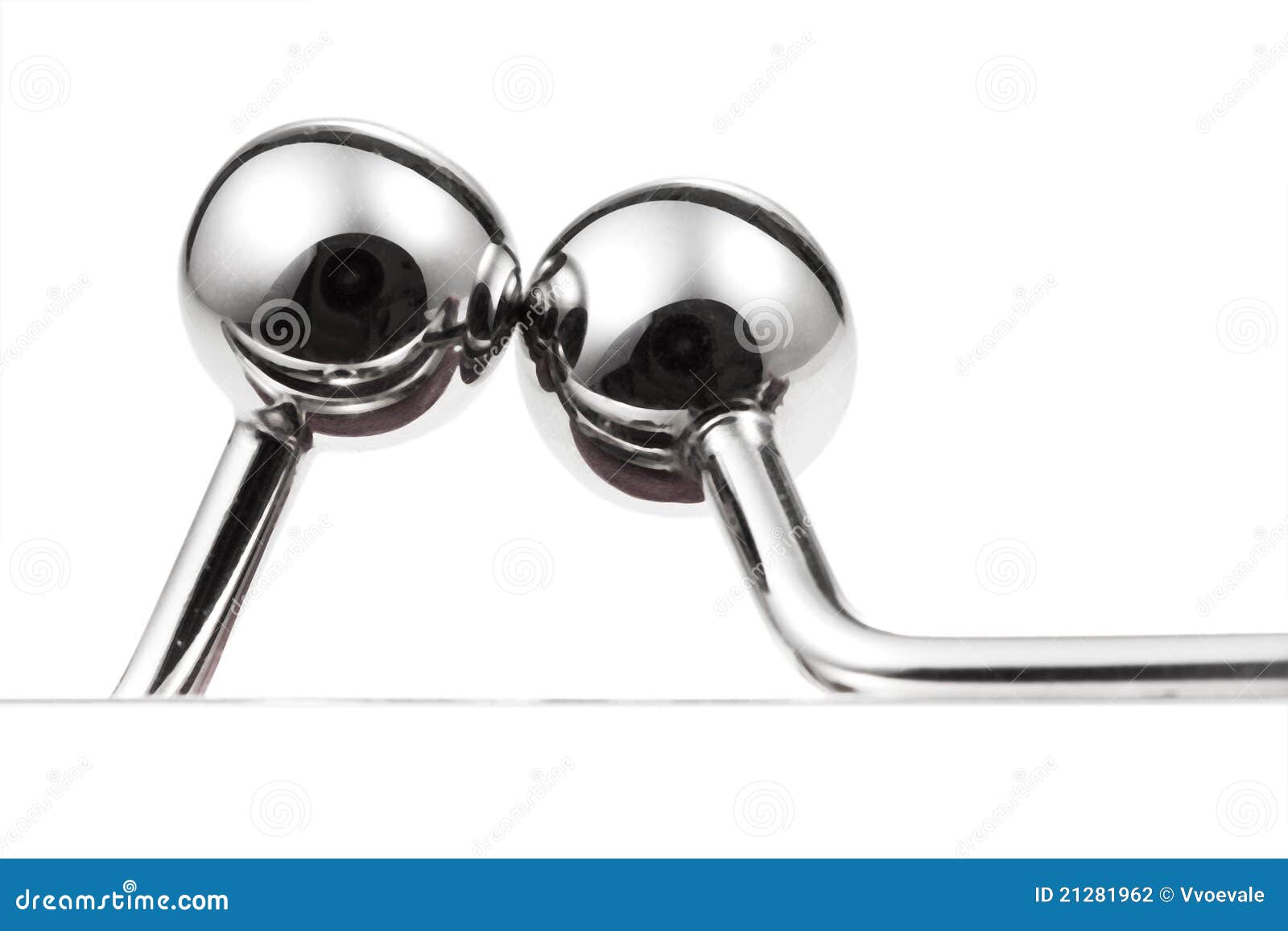 Two Metal Ball of Purse Catch Stock Photo - Image of ball, clasp: 21281962