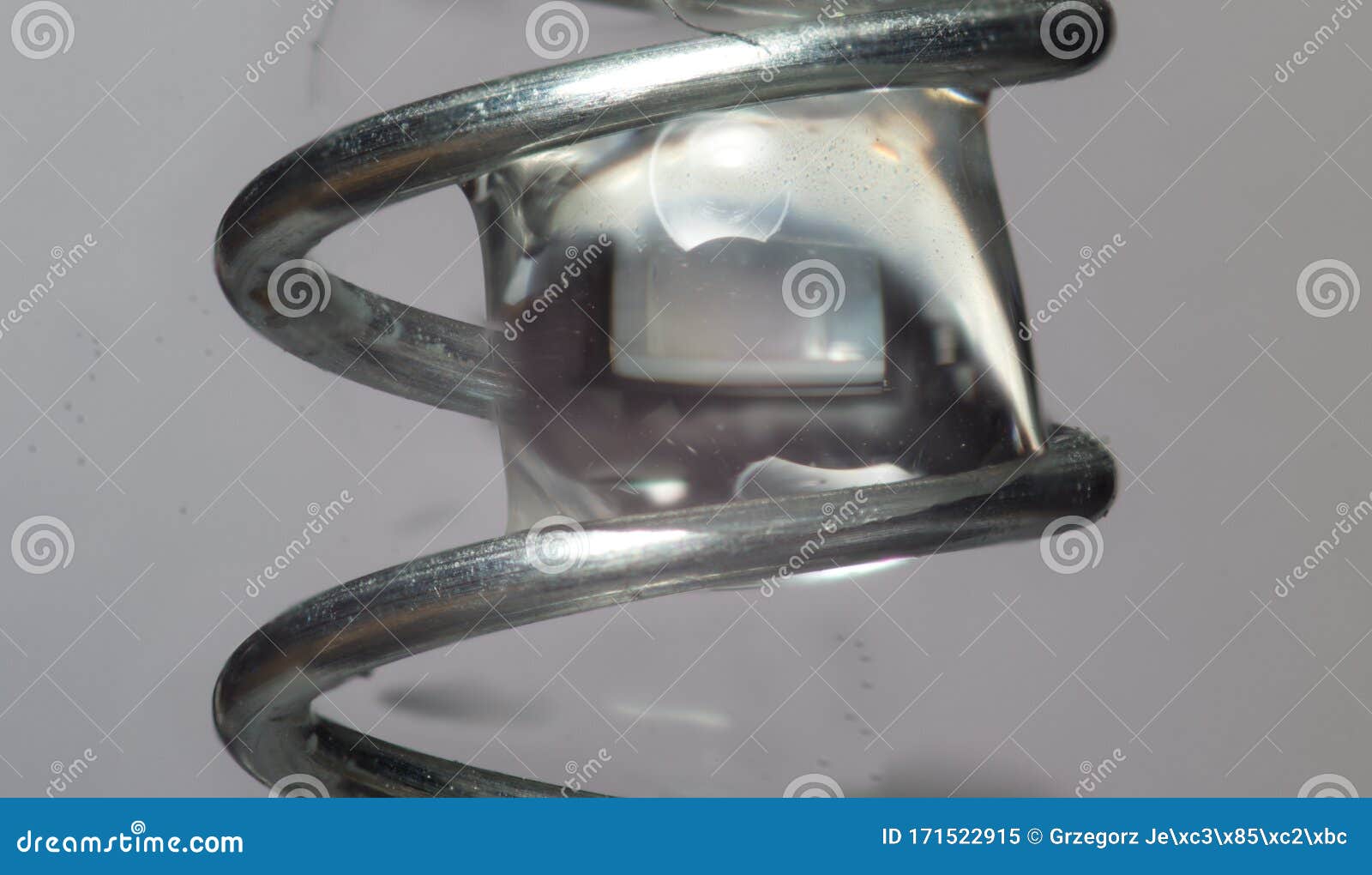 Two Metal Ballpoint Pen Spring Side by Side with White Stock Image ...