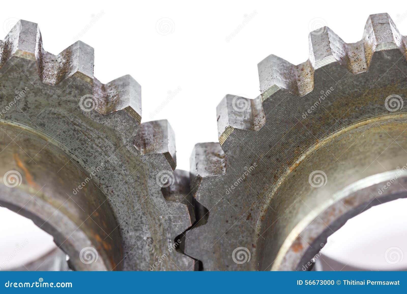 Two metal cog gears stock photo. Image of mechanics, mesh - 56673000