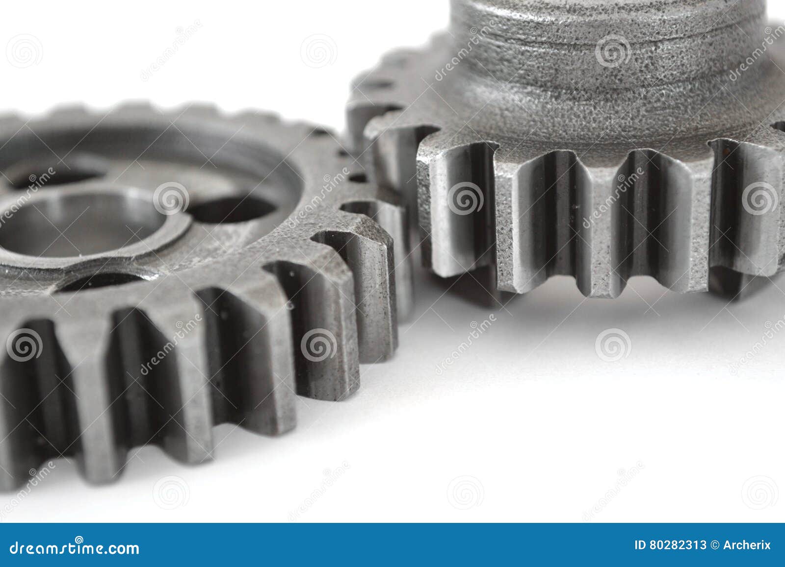 Two metal gears stock image. Image of technology, mechanism - 80282313