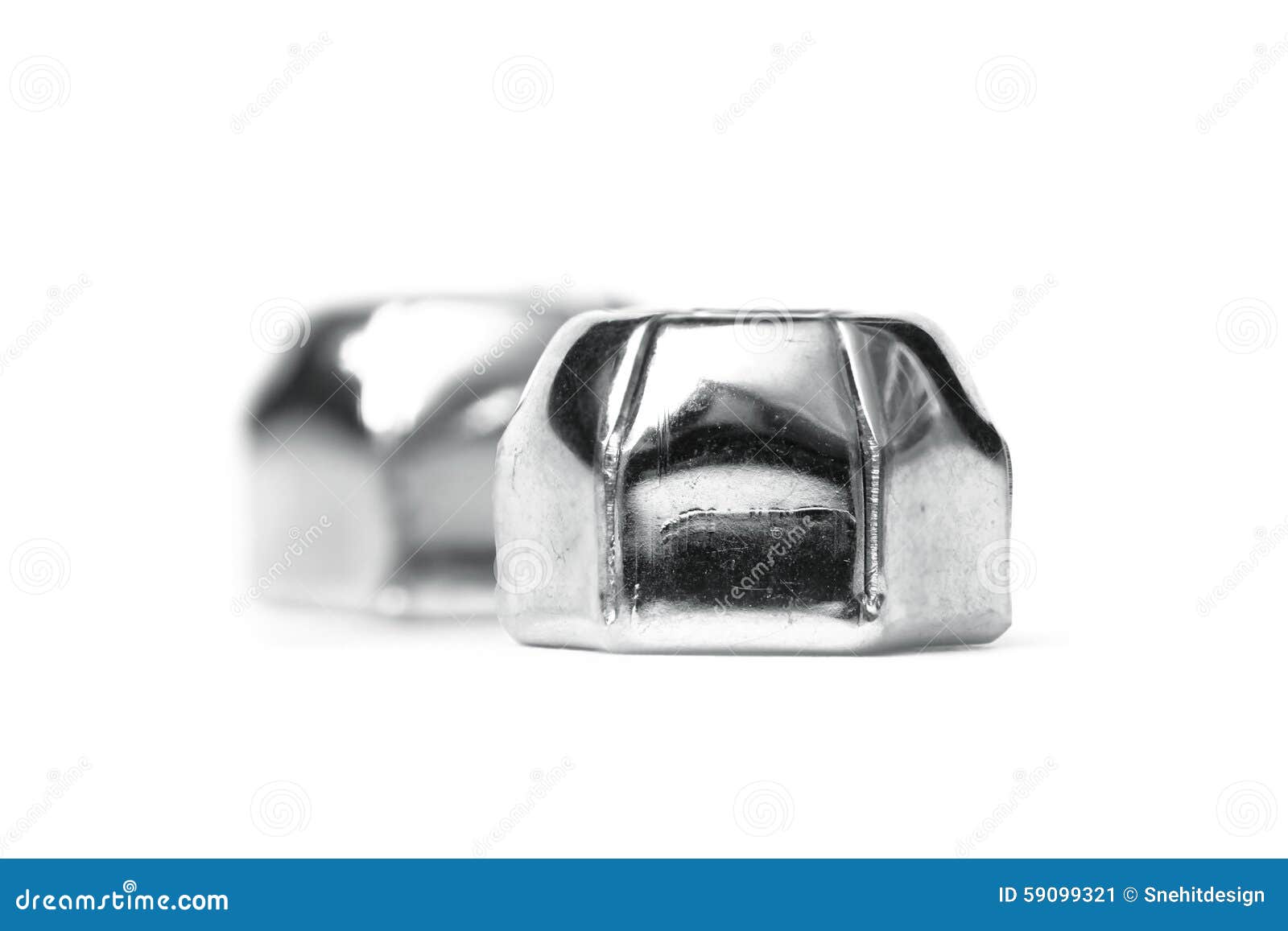 Two metal nuts stock image. Image of repair, created - 59099321