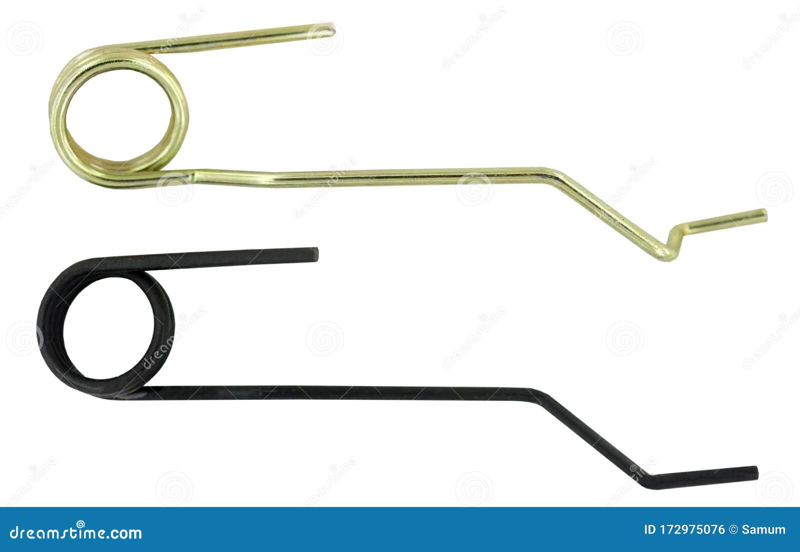 Two metal springs stock photo. Image of equipment, steel - 172975076