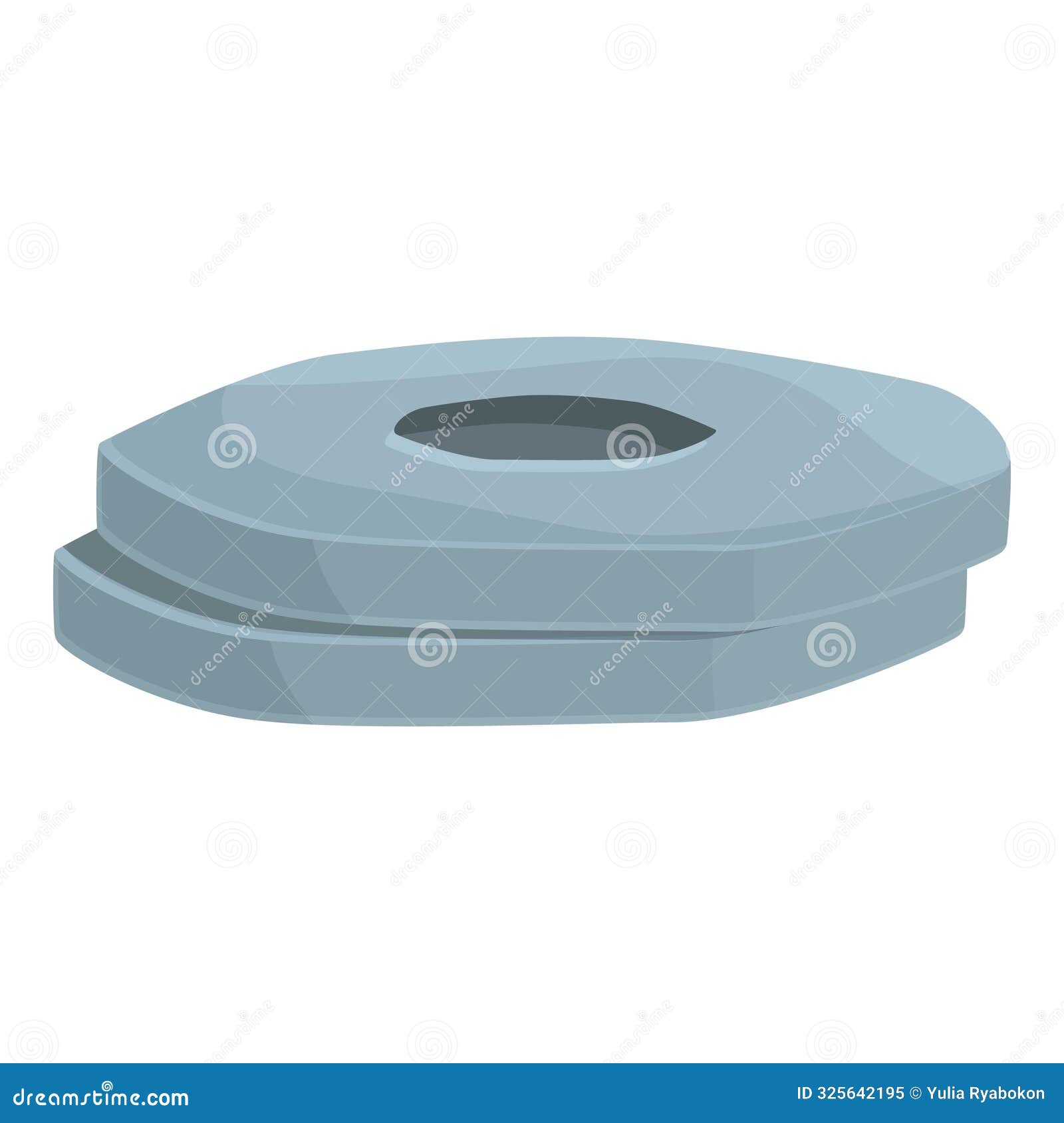 Two Metal Washers Forming a Solid Mechanical Bond Stock Vector ...