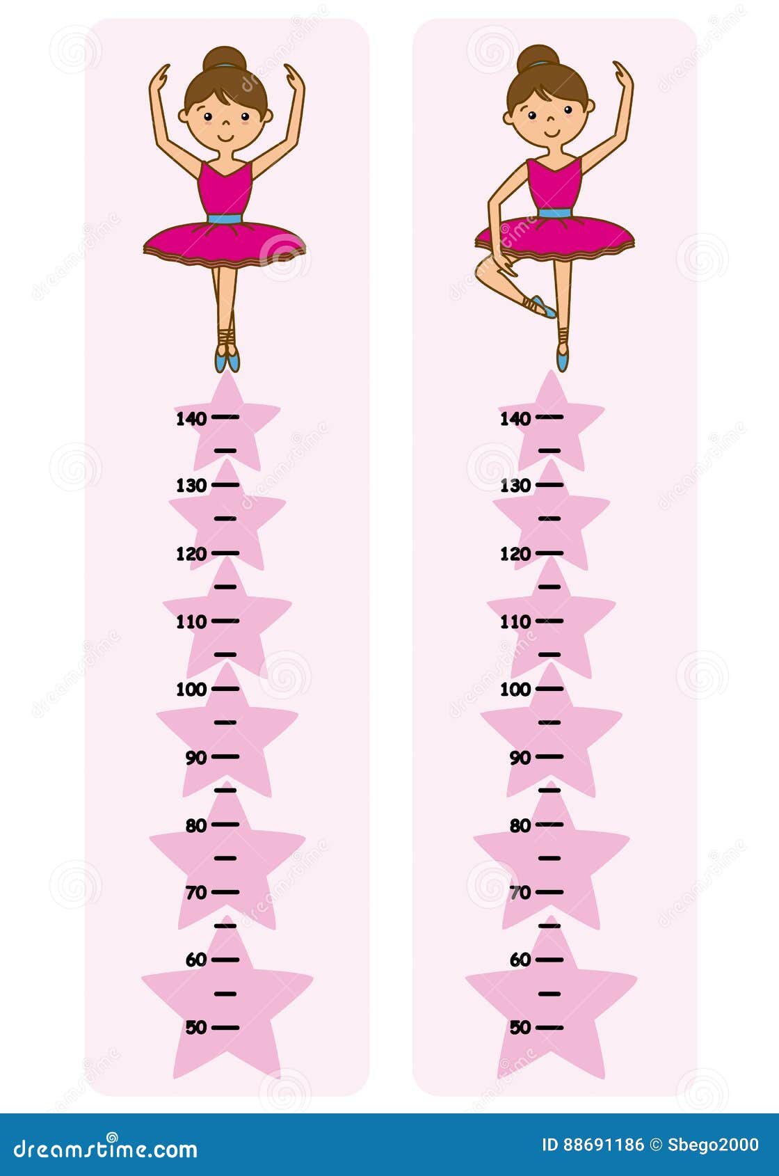 Two meter wall stock vector. Illustration of dancer, ballet - 88691186