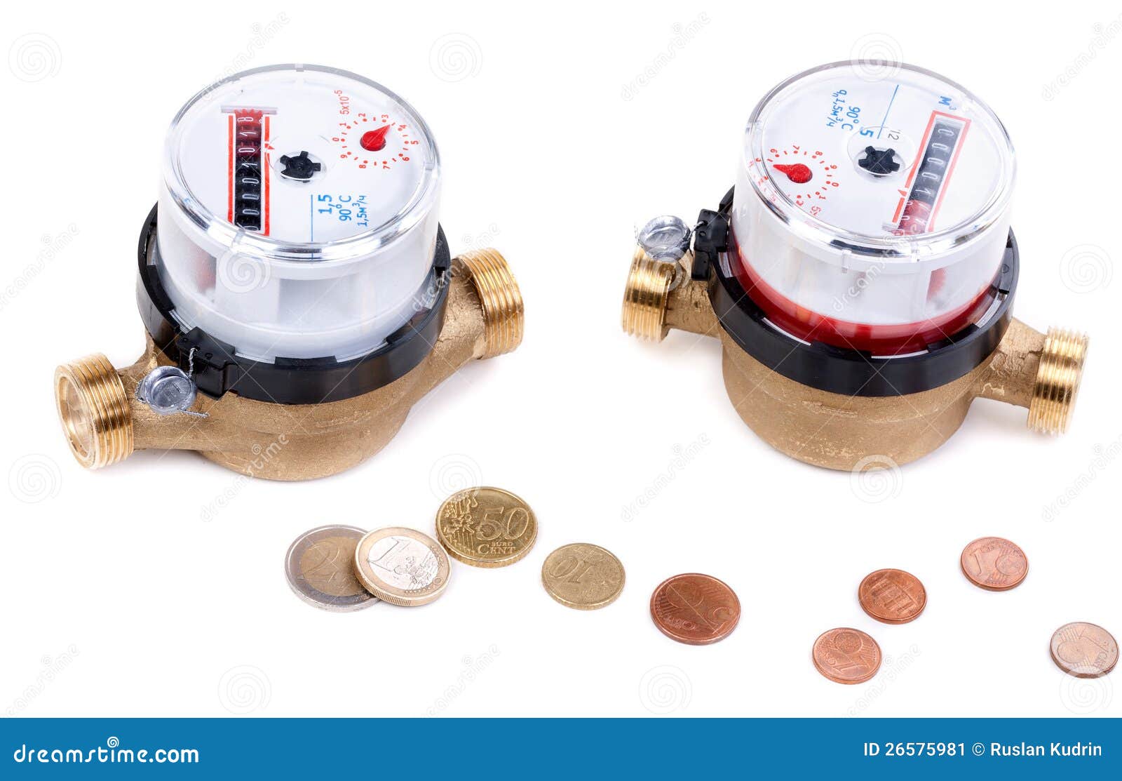 Two Meters of Water and Money Stock Image - Image of background ...