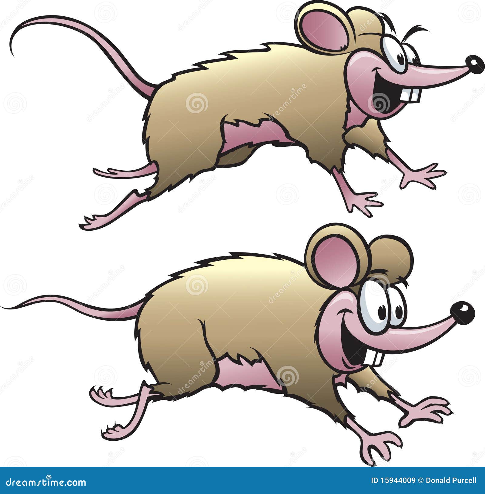 Two Mice Cartoon Vector | CartoonDealer.com #15944009