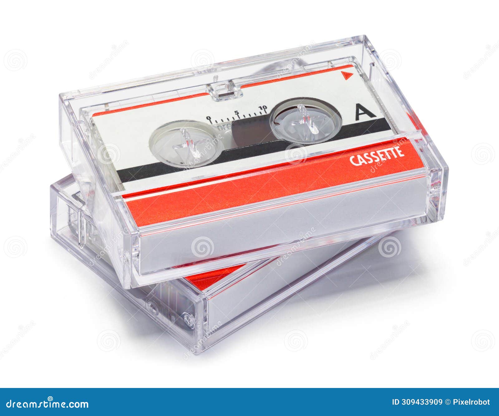 Two Micro Tape Cassettes stock image. Image of case - 309433909