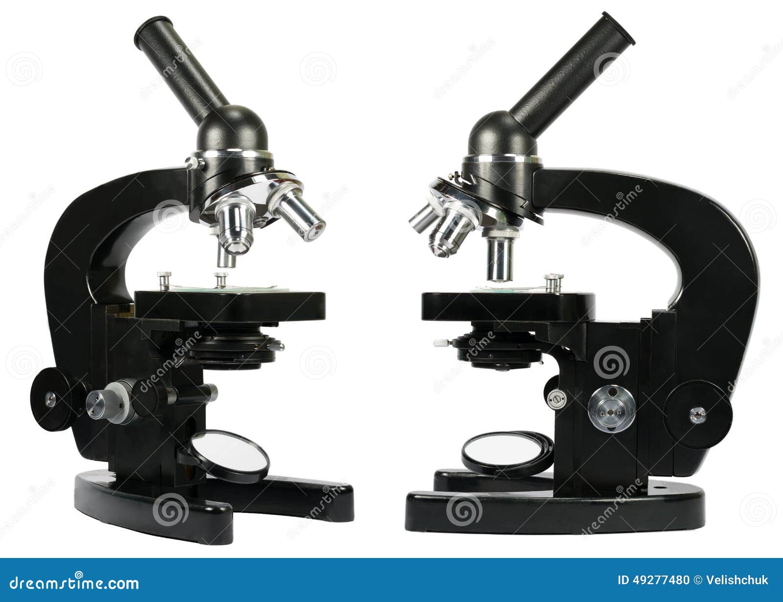 Two Microscopes Isolated White Stock Photos - Free & Royalty-Free Stock ...