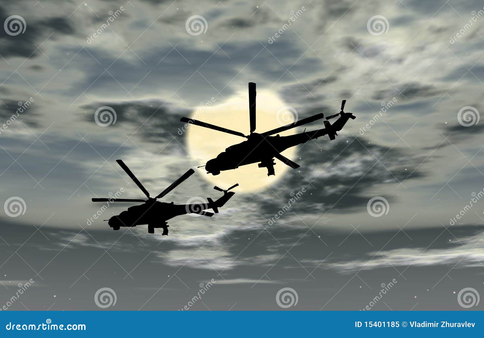 Two military helicopters stock image. Image of armed - 15401185