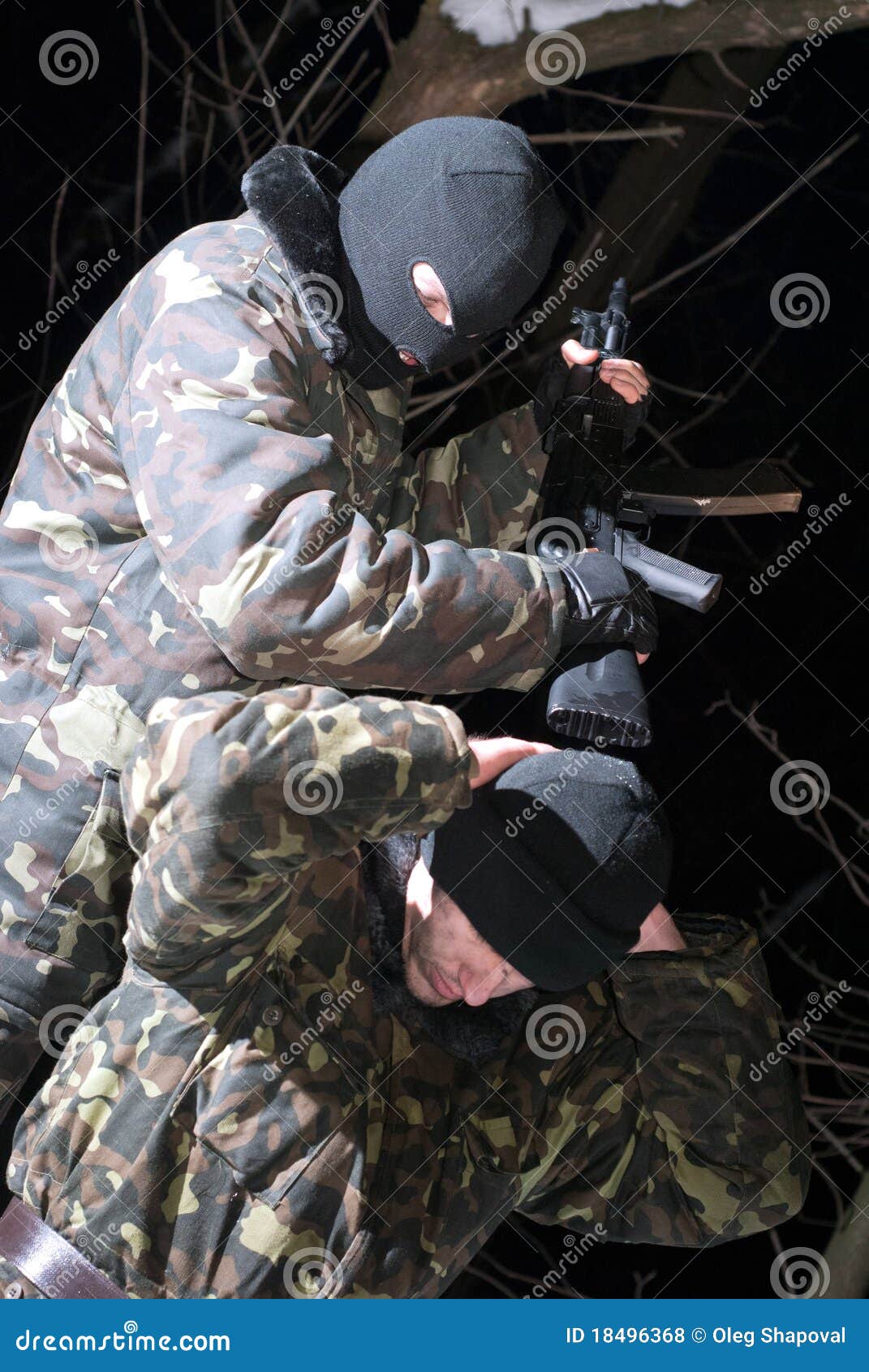 Two military men stock photo. Image of body, outdoors - 18496368