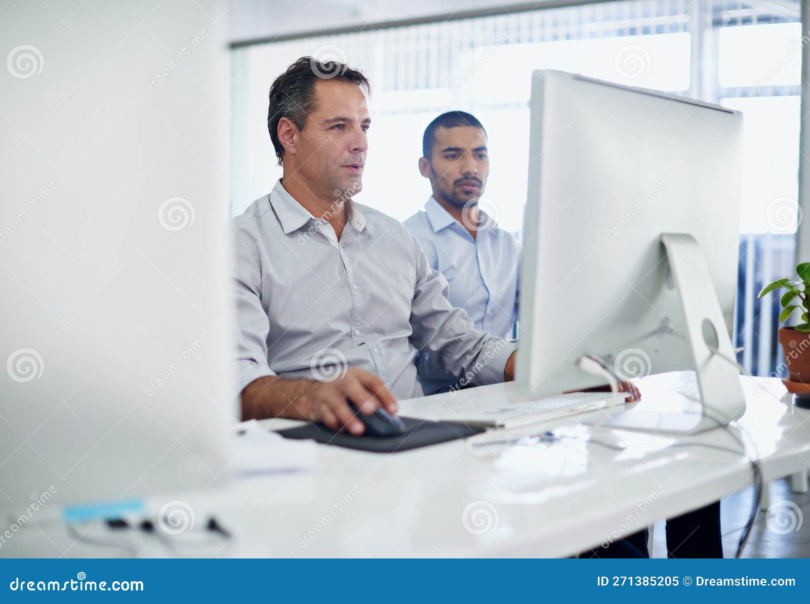 Two Minds are Better Than One. Two Creative Businesspeople Working ...