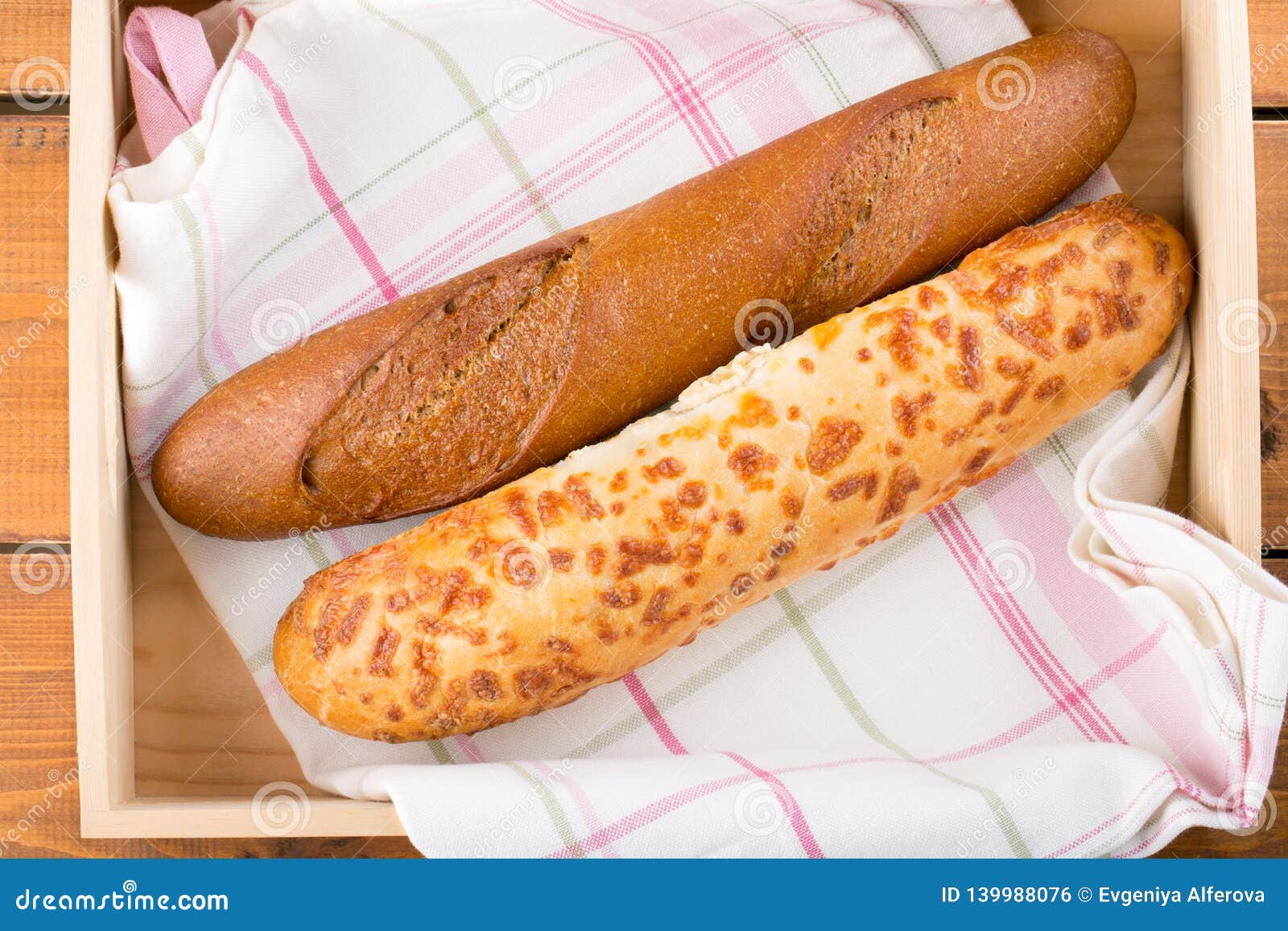 Two mini baguettes stock photo. Image of france, bakery - 139988076