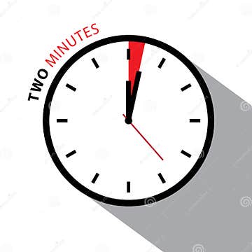 Two Minutes Clock. Stopwatch Countdown Stock Illustration ...