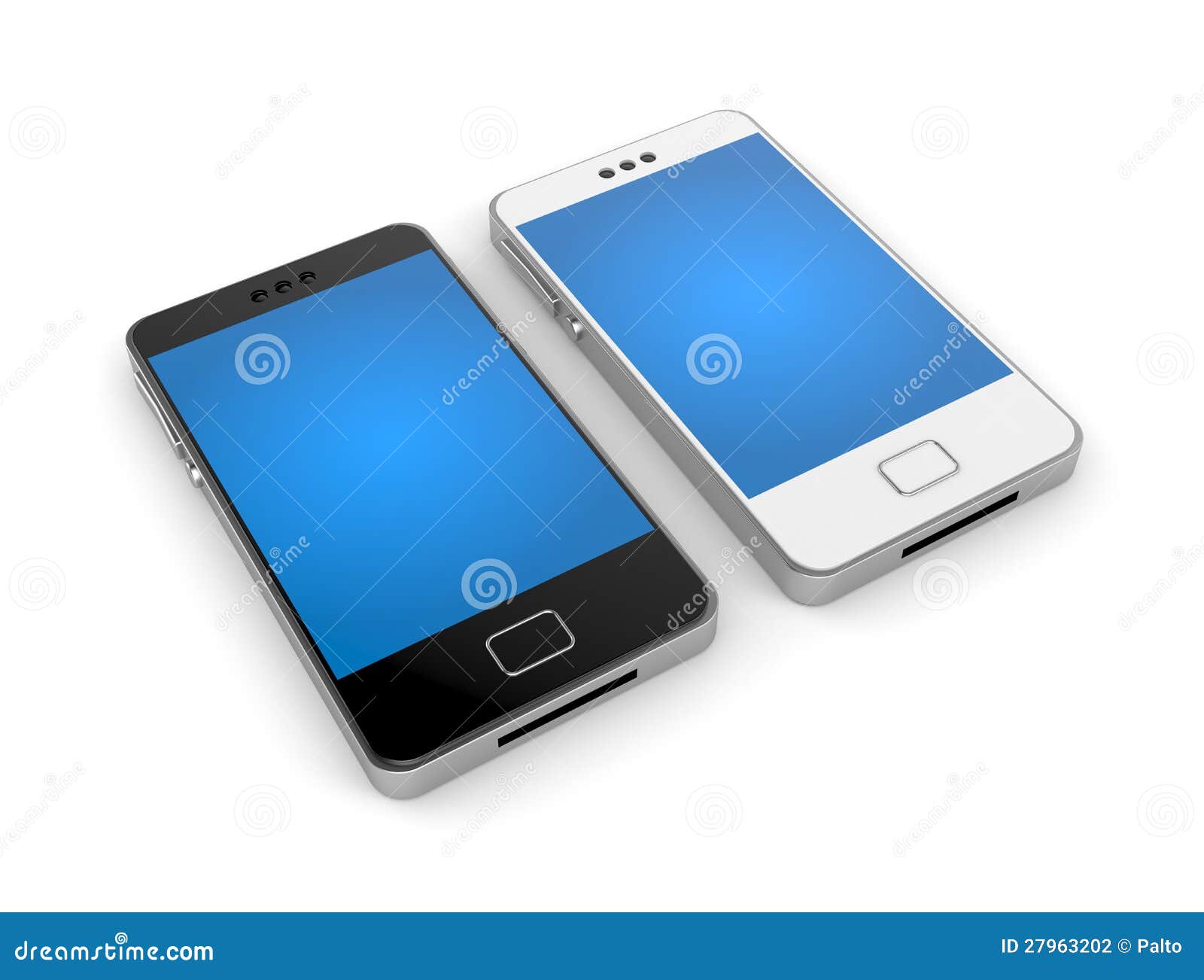 Two mobile phone stock illustration. Illustration of cellular - 27963202