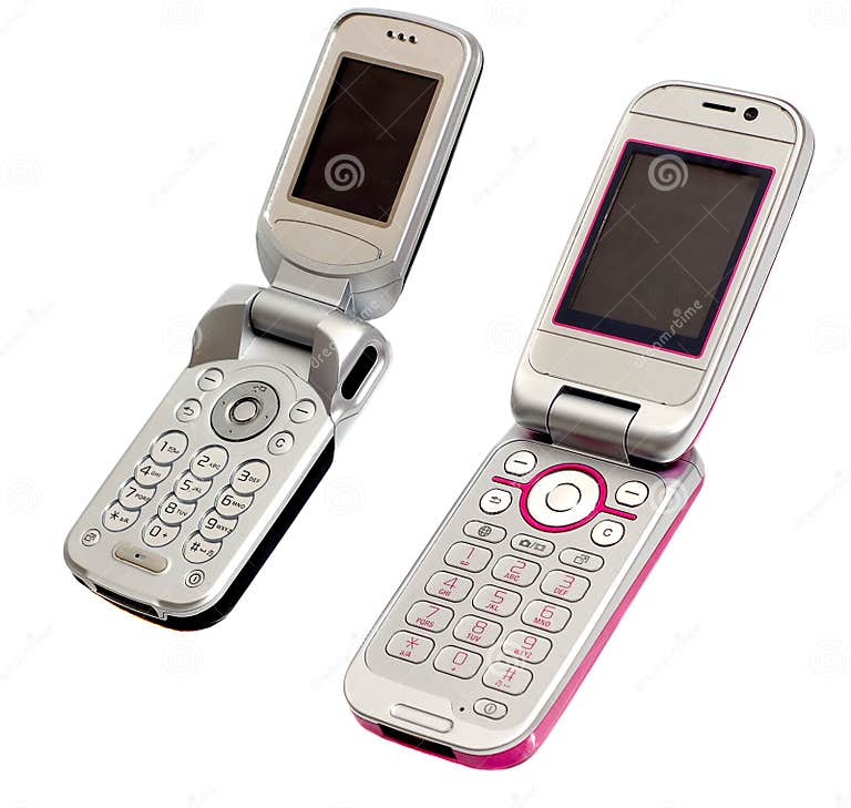 Two Mobile Phones stock image. Image of flip, technology - 3133119