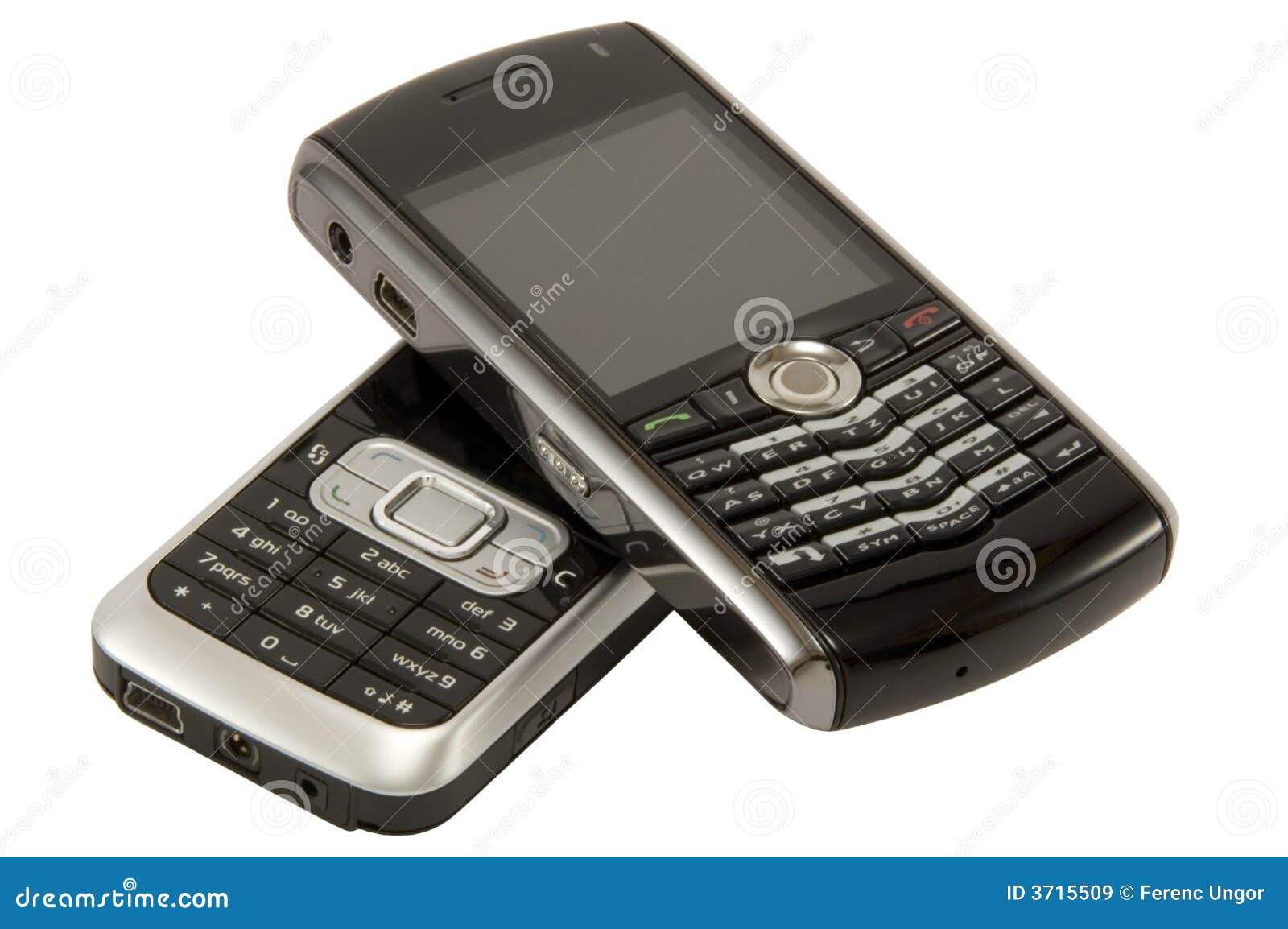 Two mobile phones stock image. Image of buttons, discussion - 3715509