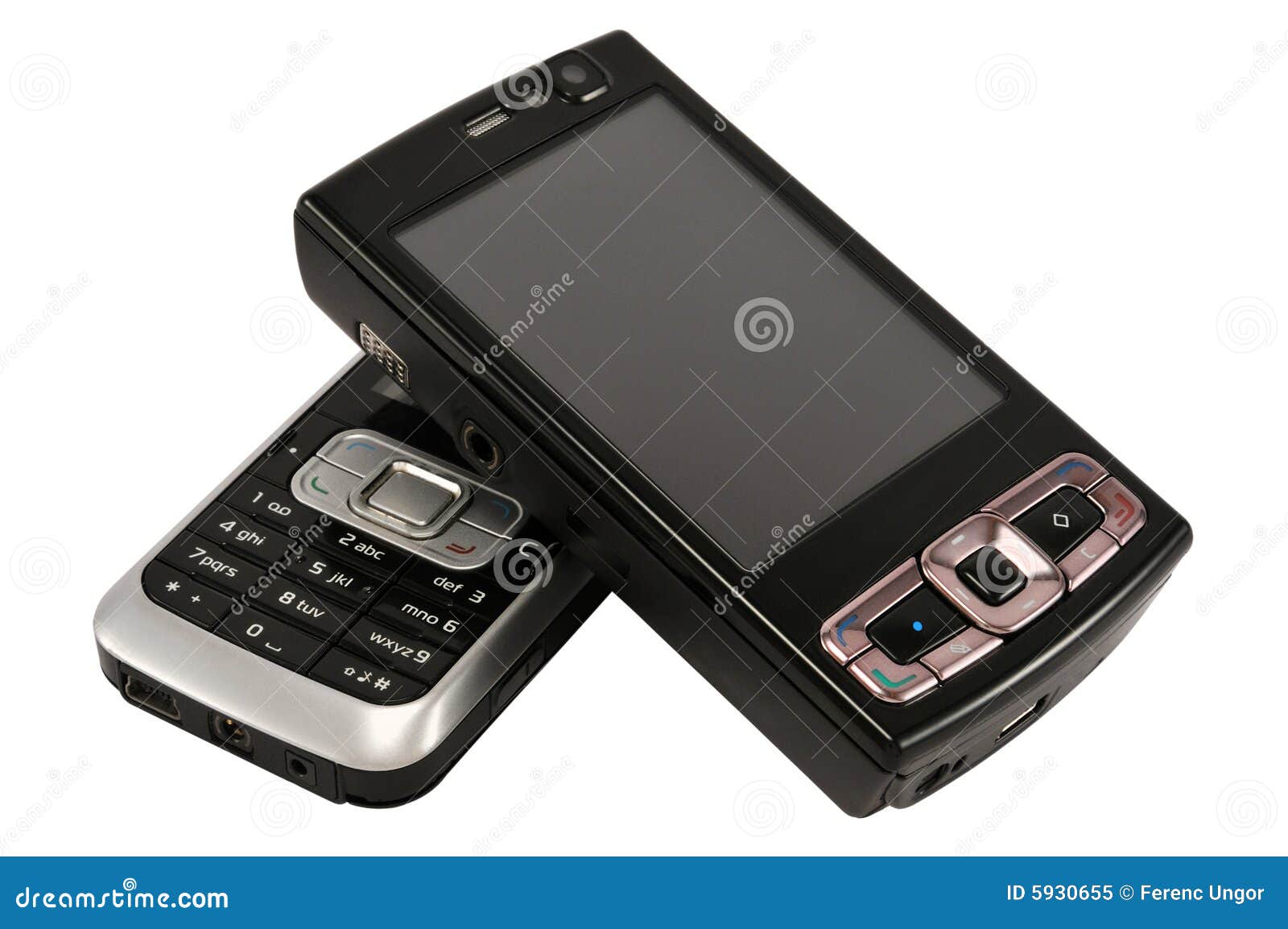 Two mobile phones stock image. Image of life, conversation - 5930655