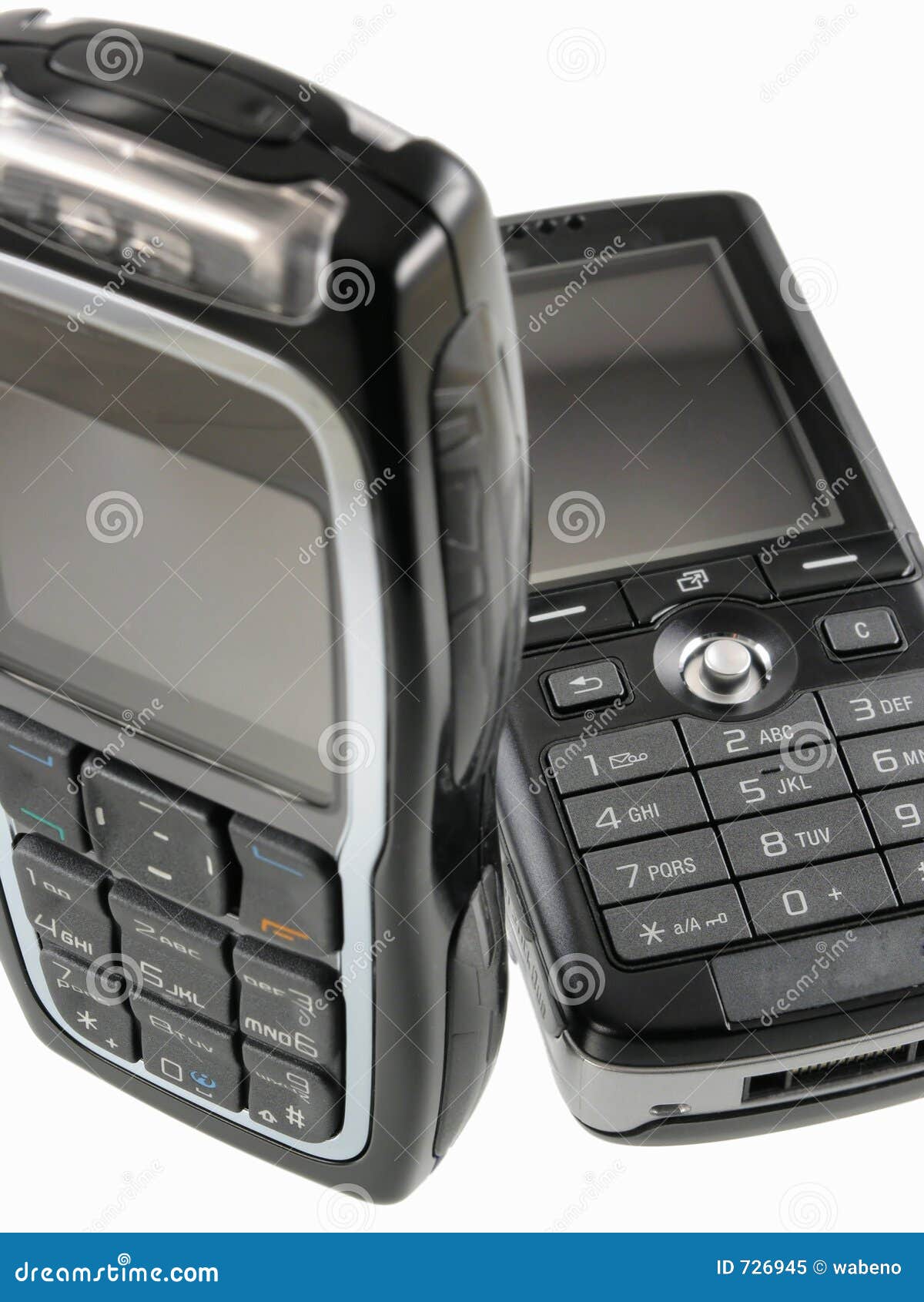Two mobile phones stock image. Image of technology, call - 726945