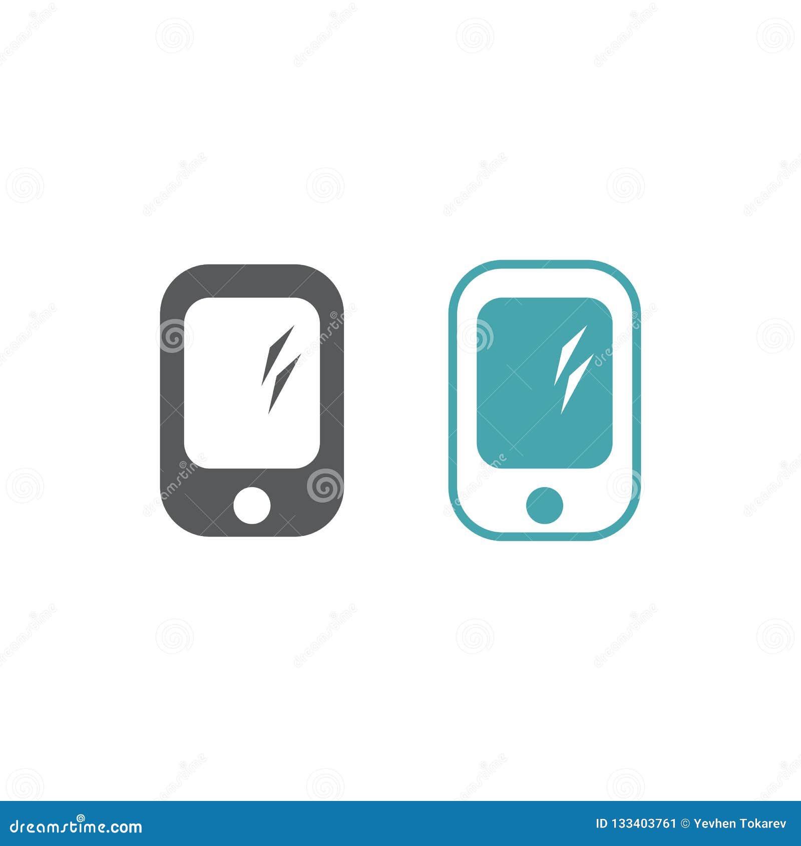 Two mobile phones stock illustration. Illustration of communication ...