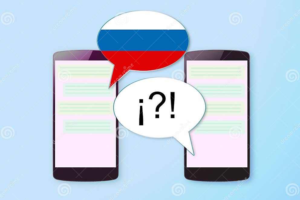 Two Mobiles in a Chat Communication in Russian and Other Language ...