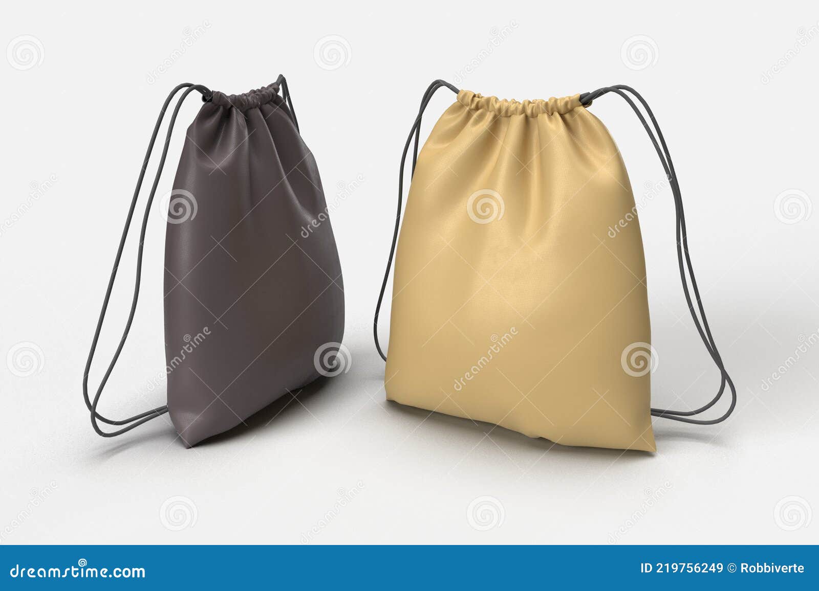 Two mockup sacks stock illustration. Illustration of shape - 219756249