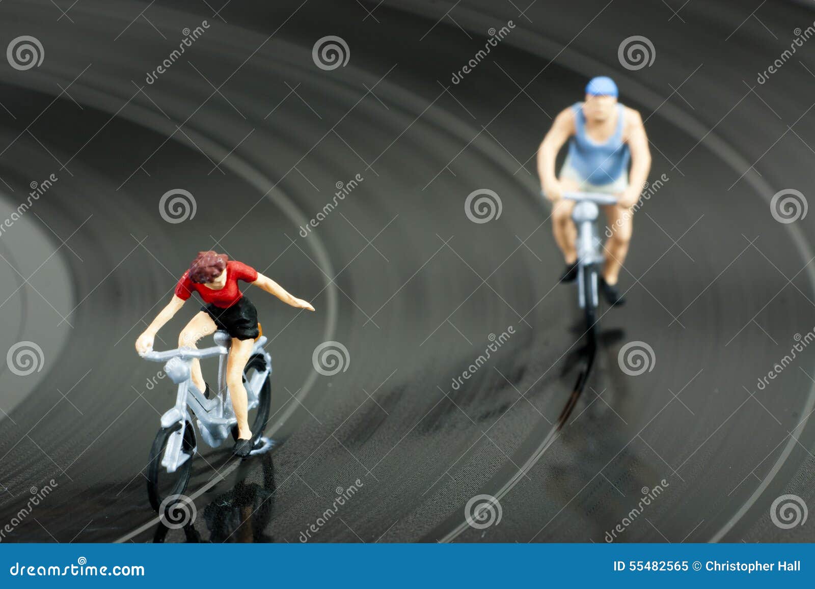 Two Model People in Cycle Race Stock Image - Image of action, contest ...