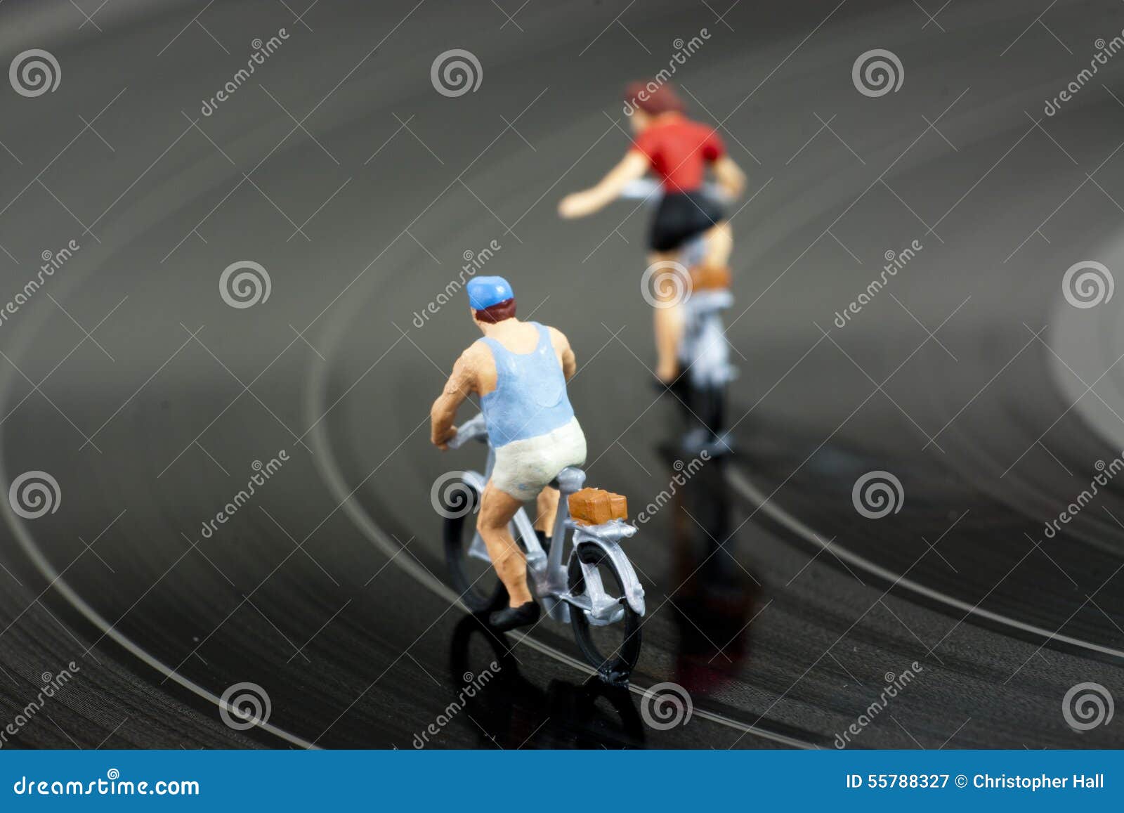 Two Model People in Cycle Race Stock Image - Image of competitive ...