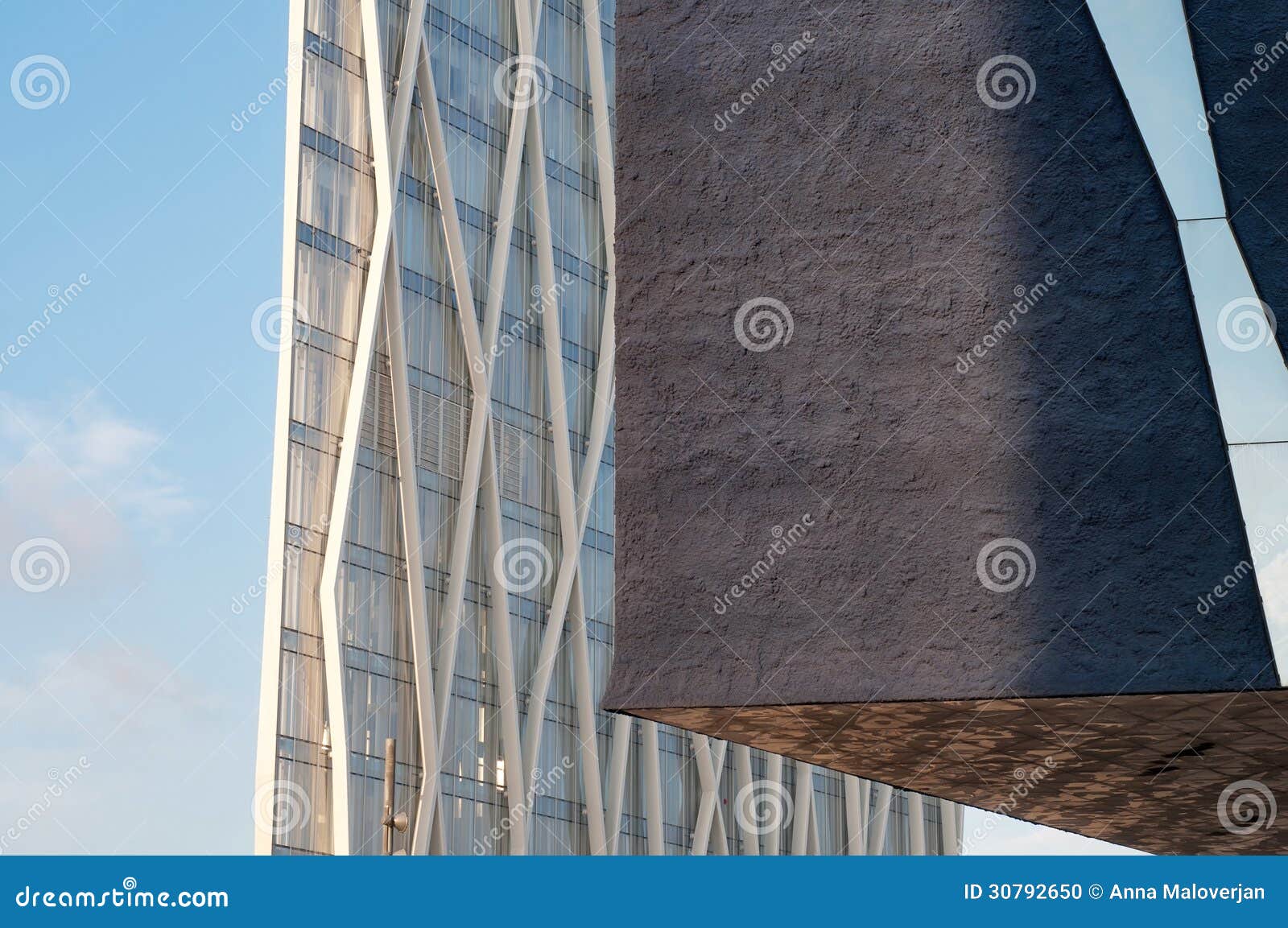 Two modern buildings stock photo. Image of cityscape - 30792650