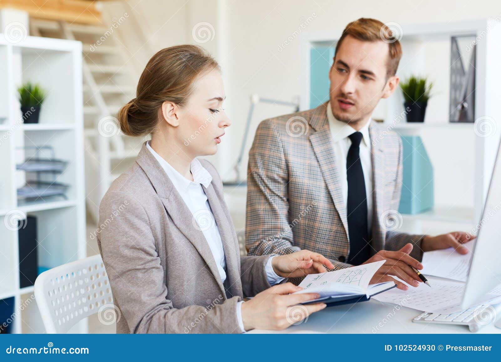 Managers at work stock photo. Image of executive, expert - 102524930