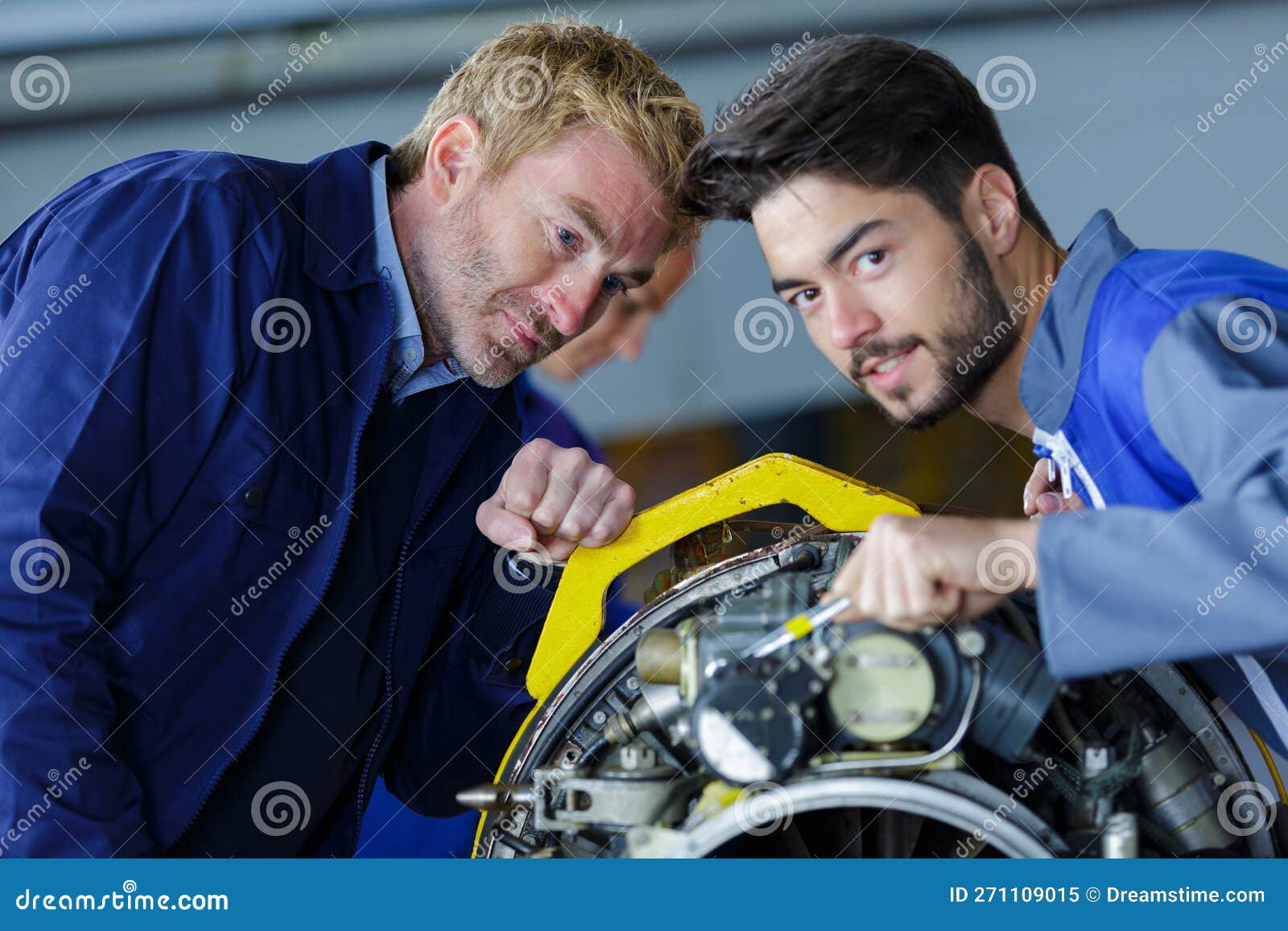 Two Modern Mechanics at Work Stock Image - Image of engineer, laborer ...