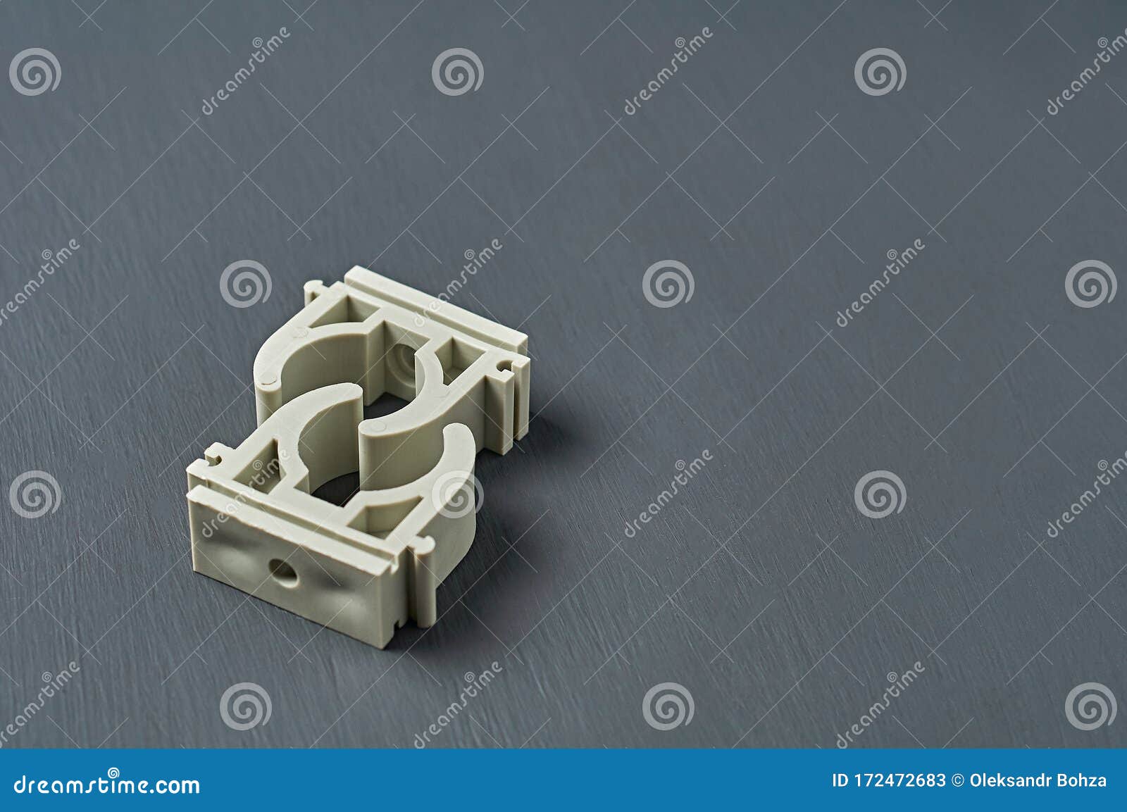 Two Modern Plastic Fasteners for Polypropylene Pipe for Water and ...