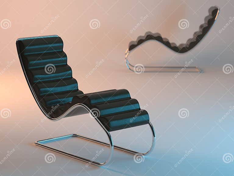 Two modern recliners stock illustration. Illustration of fashion - 2773076