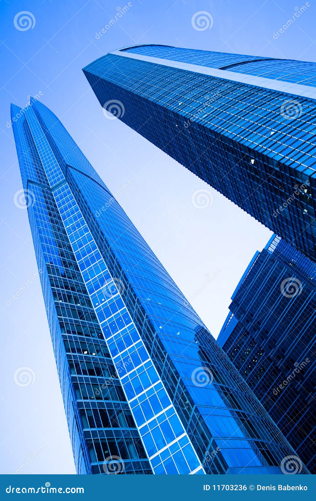 Two Modern Skyscrapers Towers Stock Photo - Image of apartment, company ...