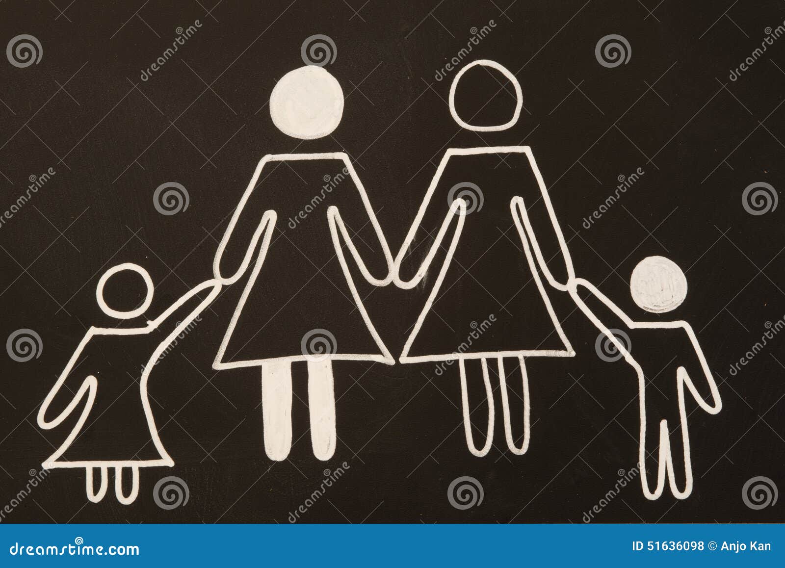 Two Moms and There Children Stock Photo - Image of cartoon, board: 51636098