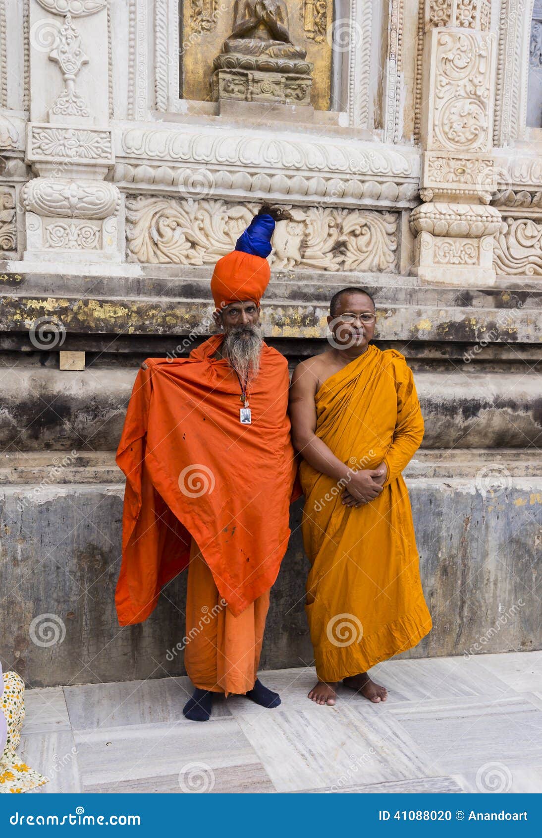 Two monks at the temple editorial image. Image of temple - 41088020