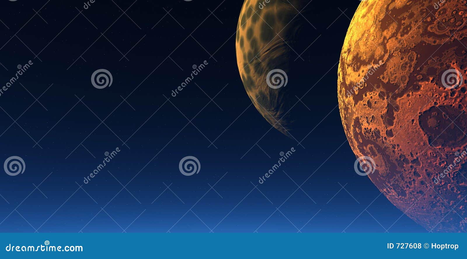 Two moons stock illustration. Illustration of recreation - 727608