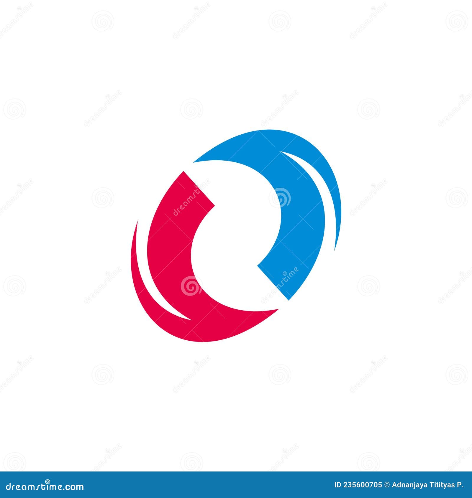 Two Motion Swoosh Geometric Arrows Design Colorful Logo Vector Stock ...