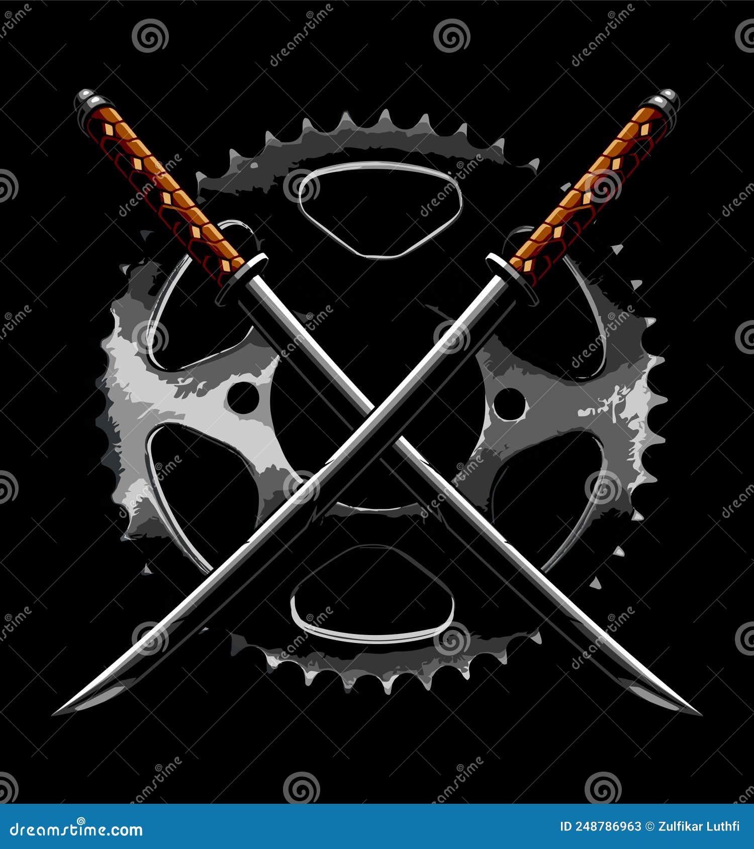 Sprocket Background Vector Illustration | CartoonDealer.com #6388564