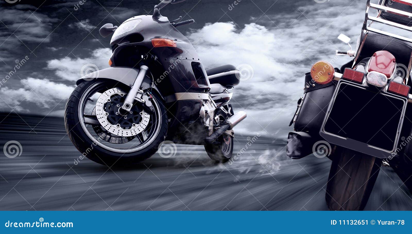 Two motorcycles stock image. Image of excitement, activity - 11132651